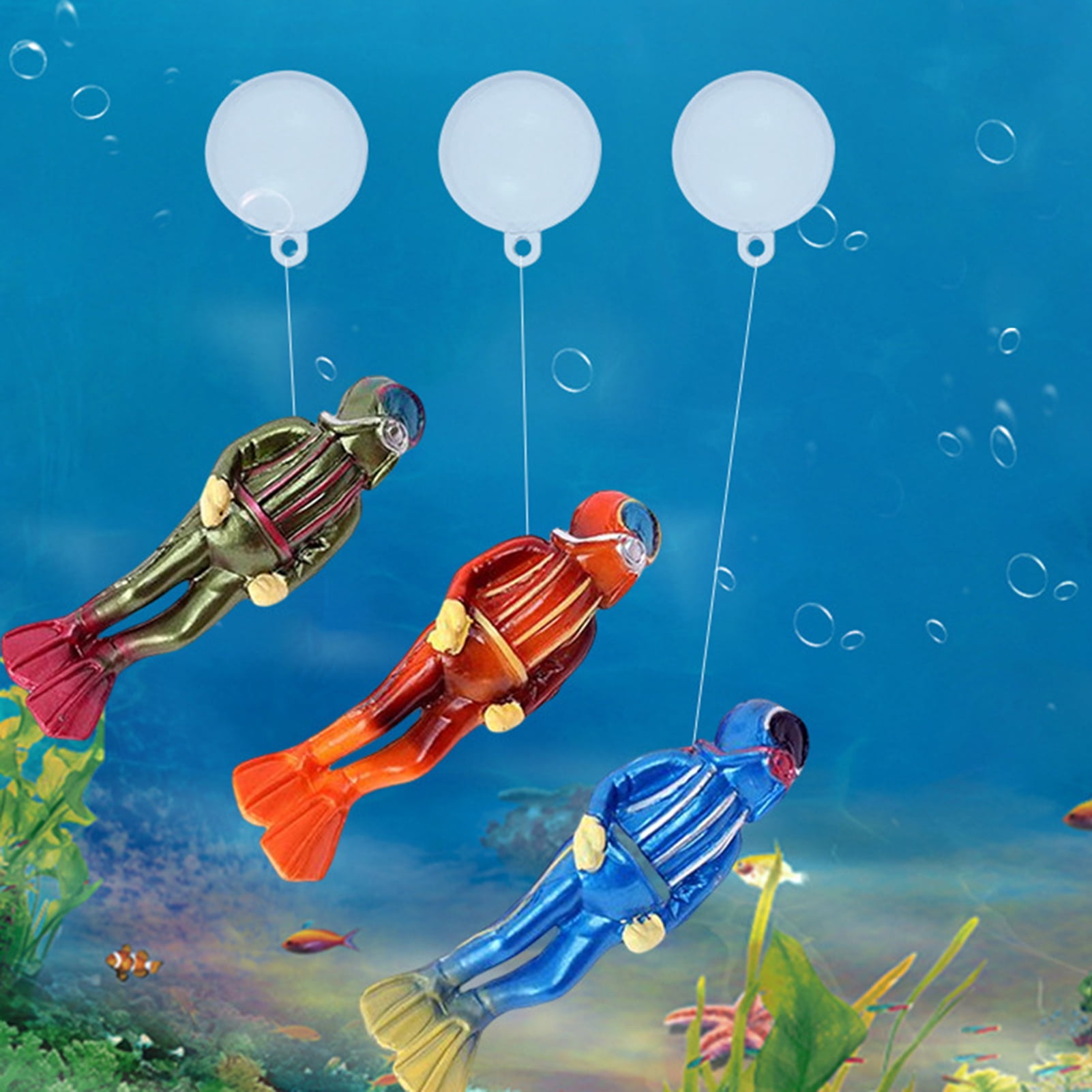 NIBOLOG Fish Tank Decoration Vivid Color Clear Textured Creative Shape ...