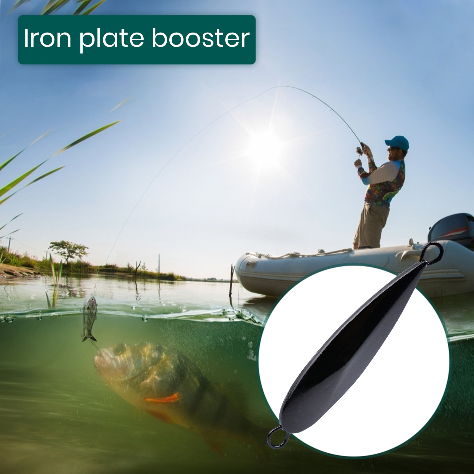 NIBOLOG Fishing Bait Thrower Easy Installation Long Shot Sinking Bait ...