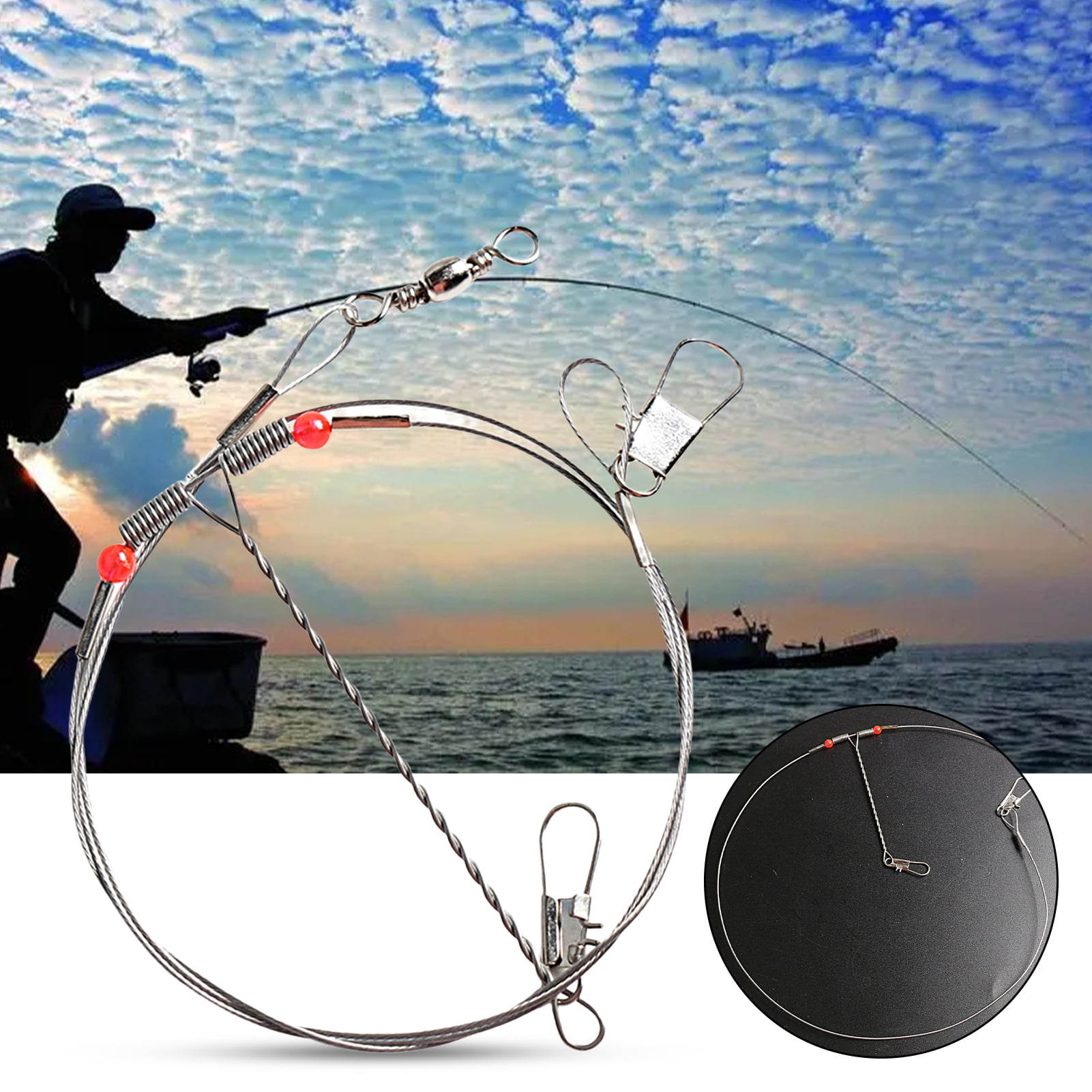 NIBOLOG Fishing Rig Non-Deformed Strong Pull Sea Fishing Stainless ...
