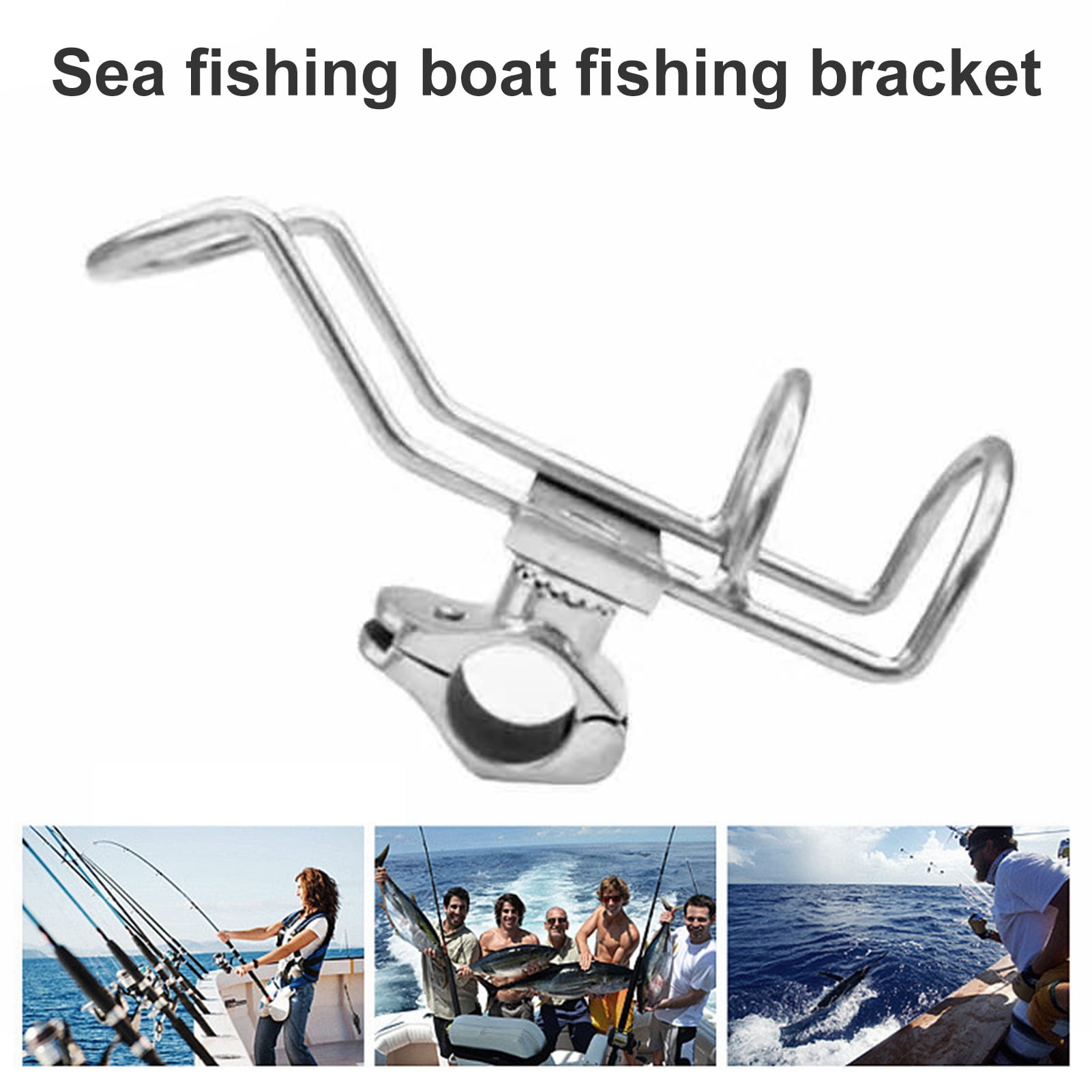 NIBOLOG Fishing Rod Holder Portable Anti-rust High-polished with Wrench ...
