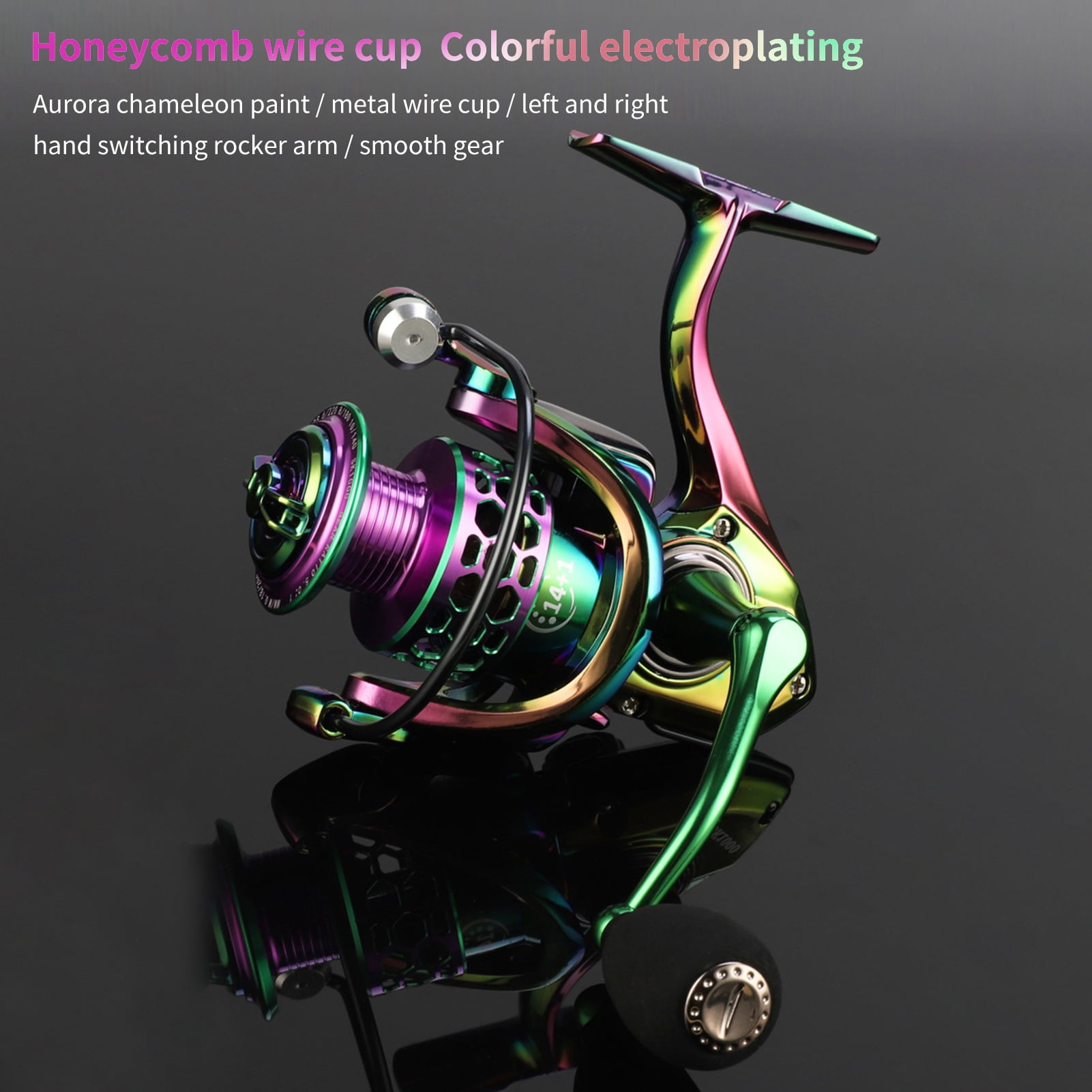 NIBOLOG Gapless Spinning Fishing Wheel Abrasion Resistant Stainless ...