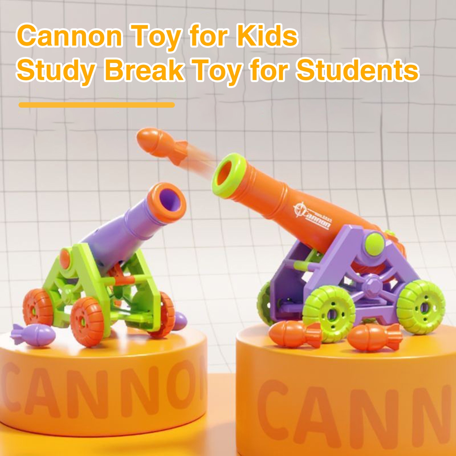 NIBOLOG Turnip Cannon Toy Stress Relief Enhance Parent Child ...