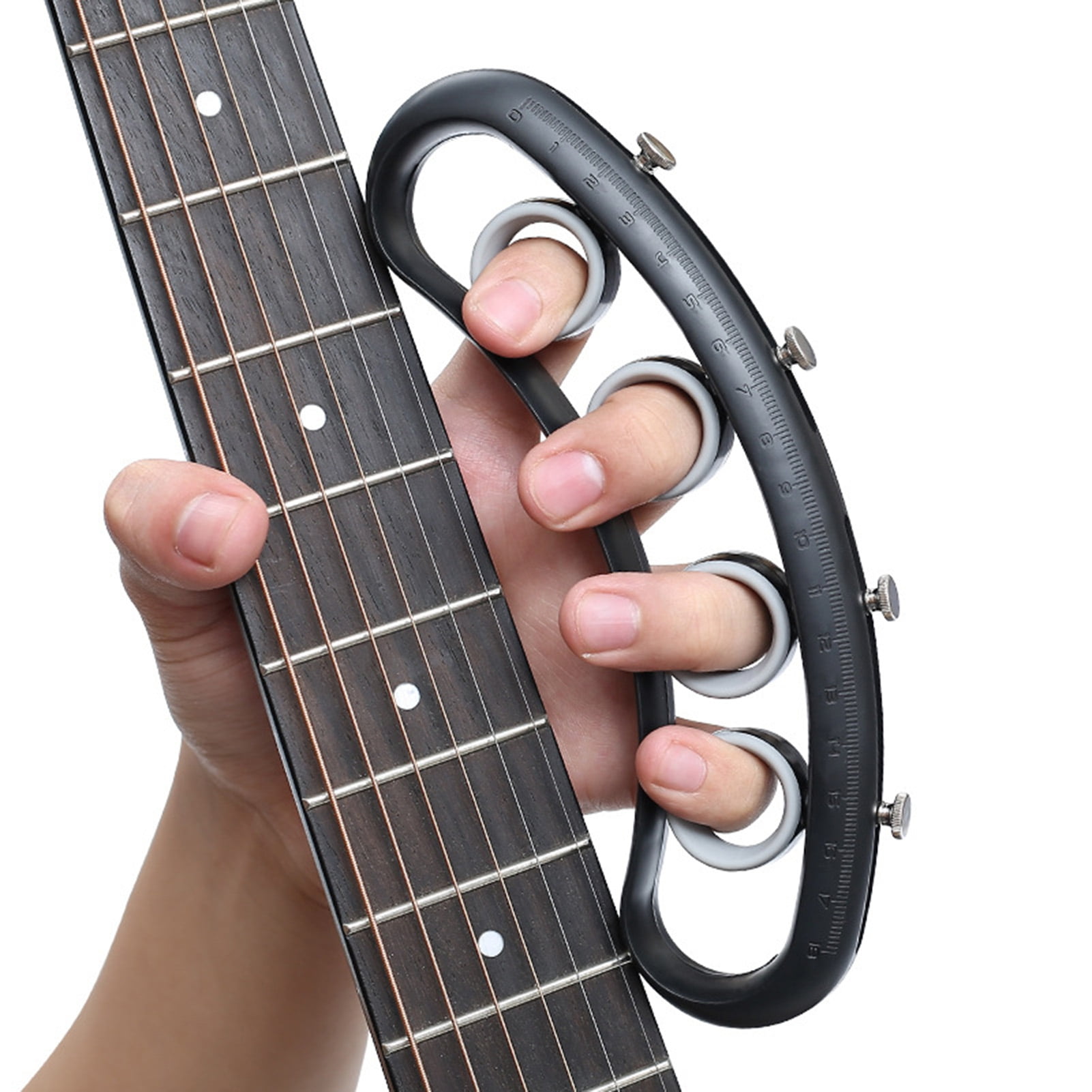 NIBOLOG Guitar Finger Expander Rotatable Adjustable Smooth Surface Improve Flexibility Portable ...