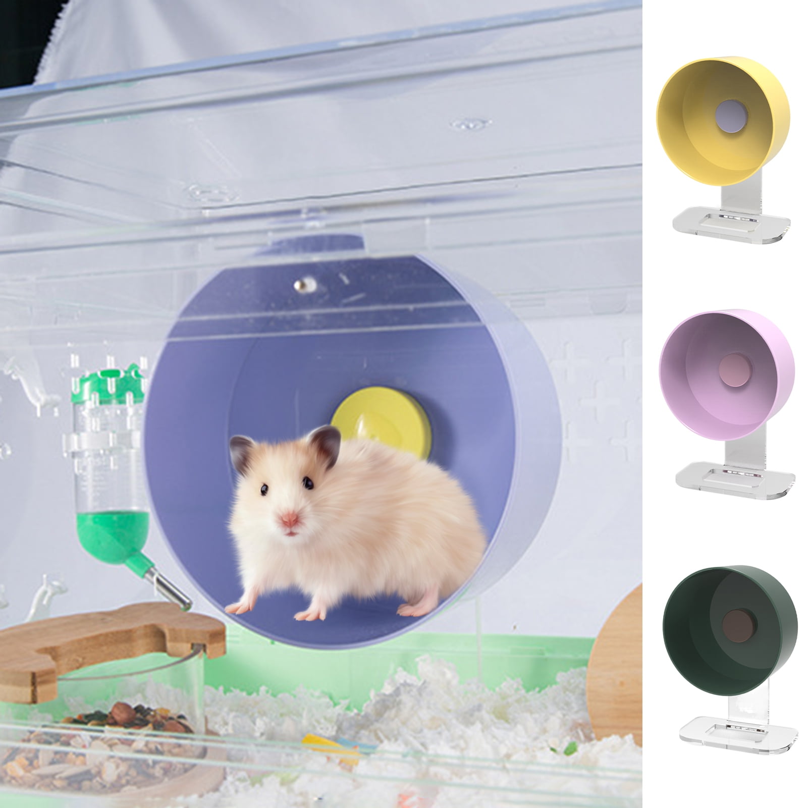 NIBOLOG Hamster Toy Environmentally Friendly Prevent Injury Wide Runway ...