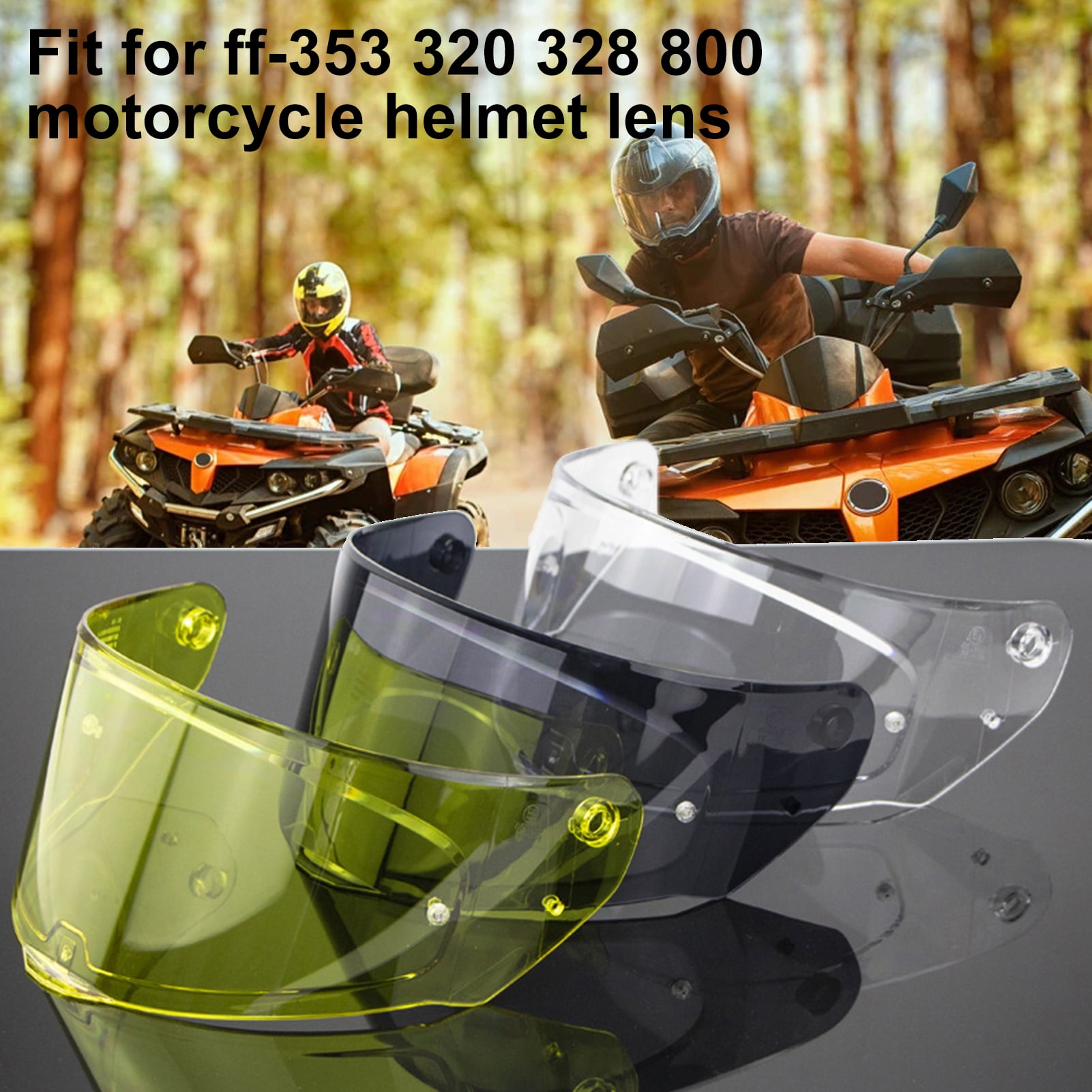 NIBOLOG Helmet Lens Anti-UV Sun Protection Waterproof Motorcycle Helmet ...