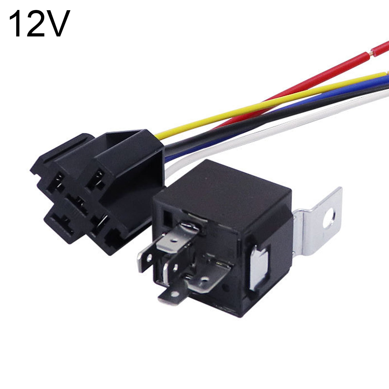 NIBOLOG JD1914 Waterproof 12/24V 5 Pin Auto Relay with Socket - Walmart.com