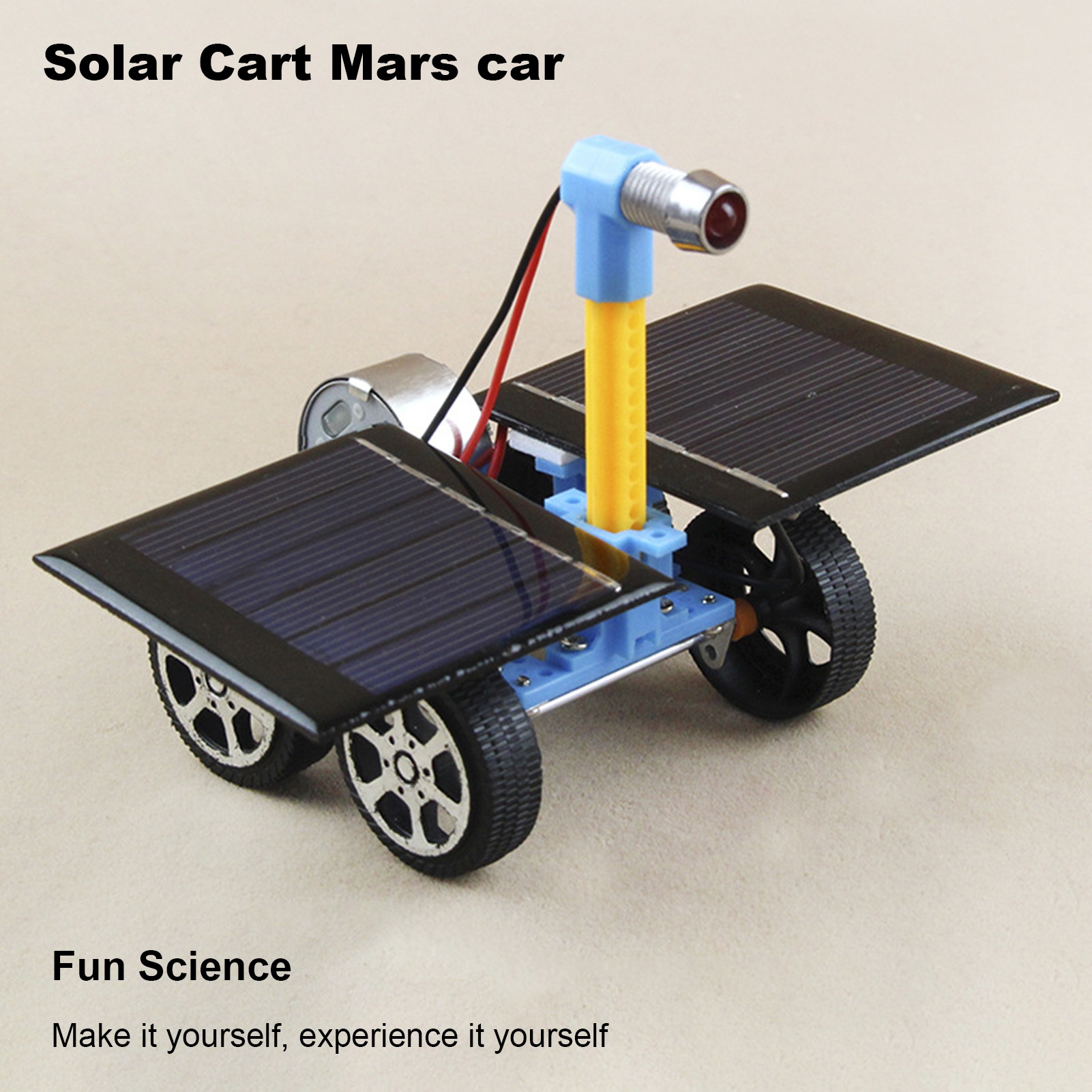 NIBOLOG Kids Solar Mars Rover Toy - DIY Assembly Solar Powered Planet ...