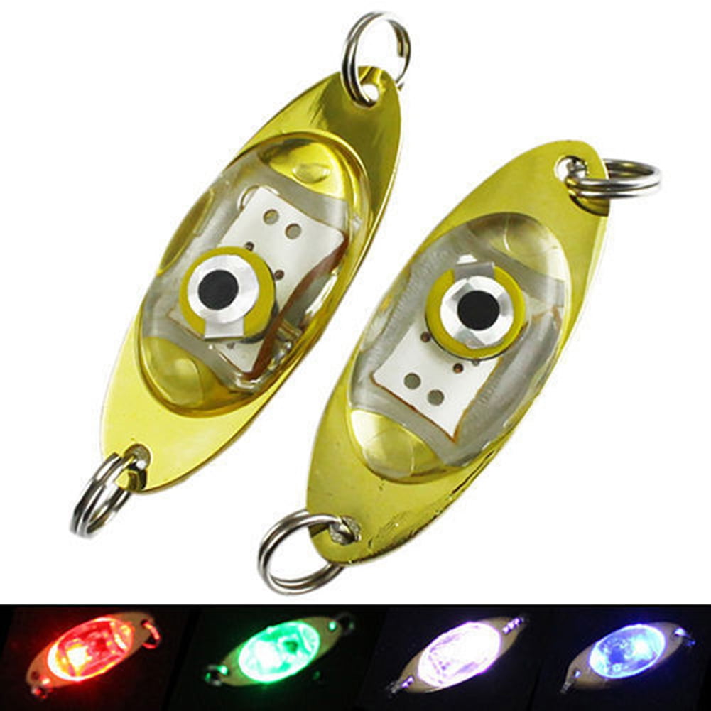 NIBOLOG LED Flash Deep Drop Underwater Eye Shape Fishing Squid Fish ...
