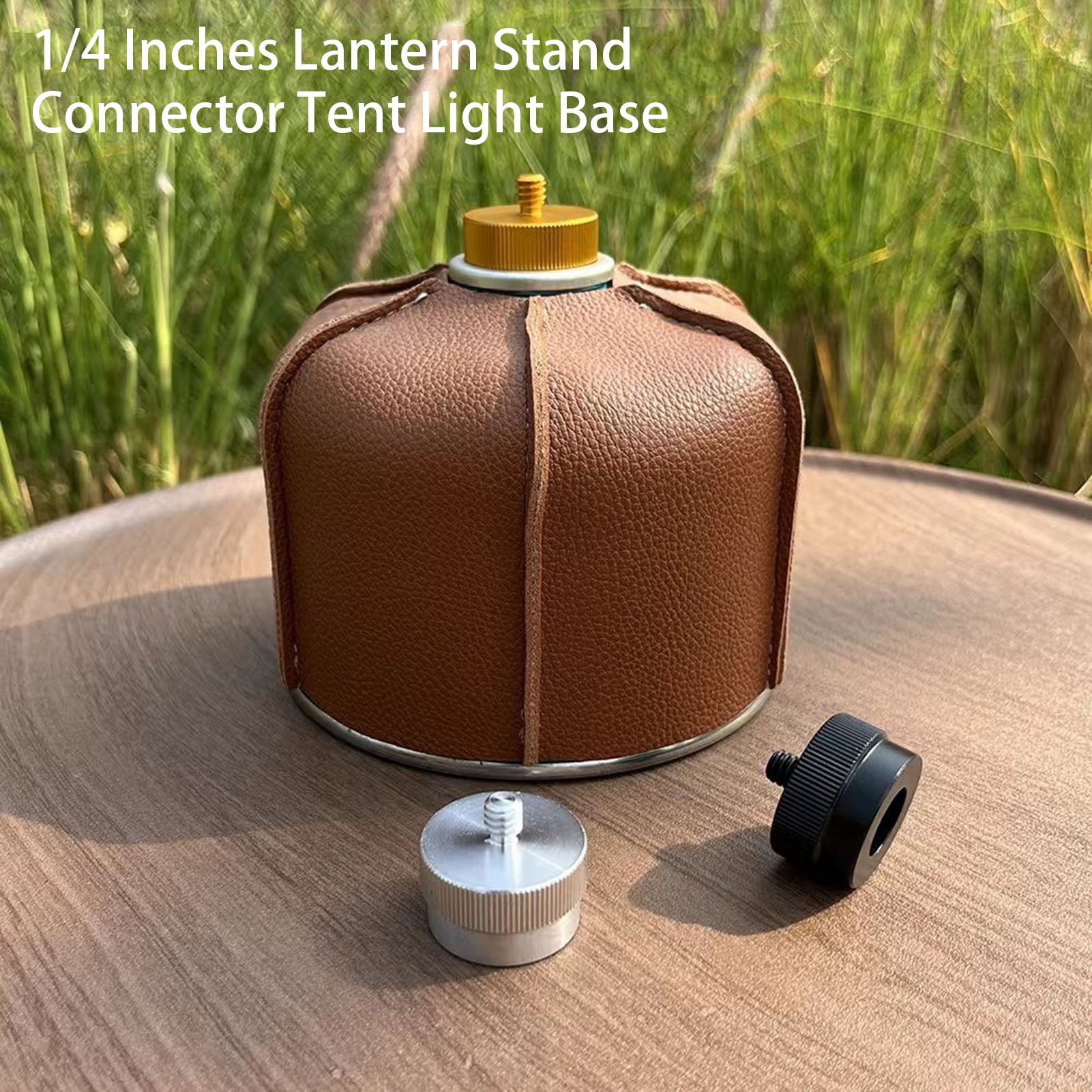 NIBOLOG Light Holder Adapter Easy to Install 1/4 Inches Lantern Stand ...