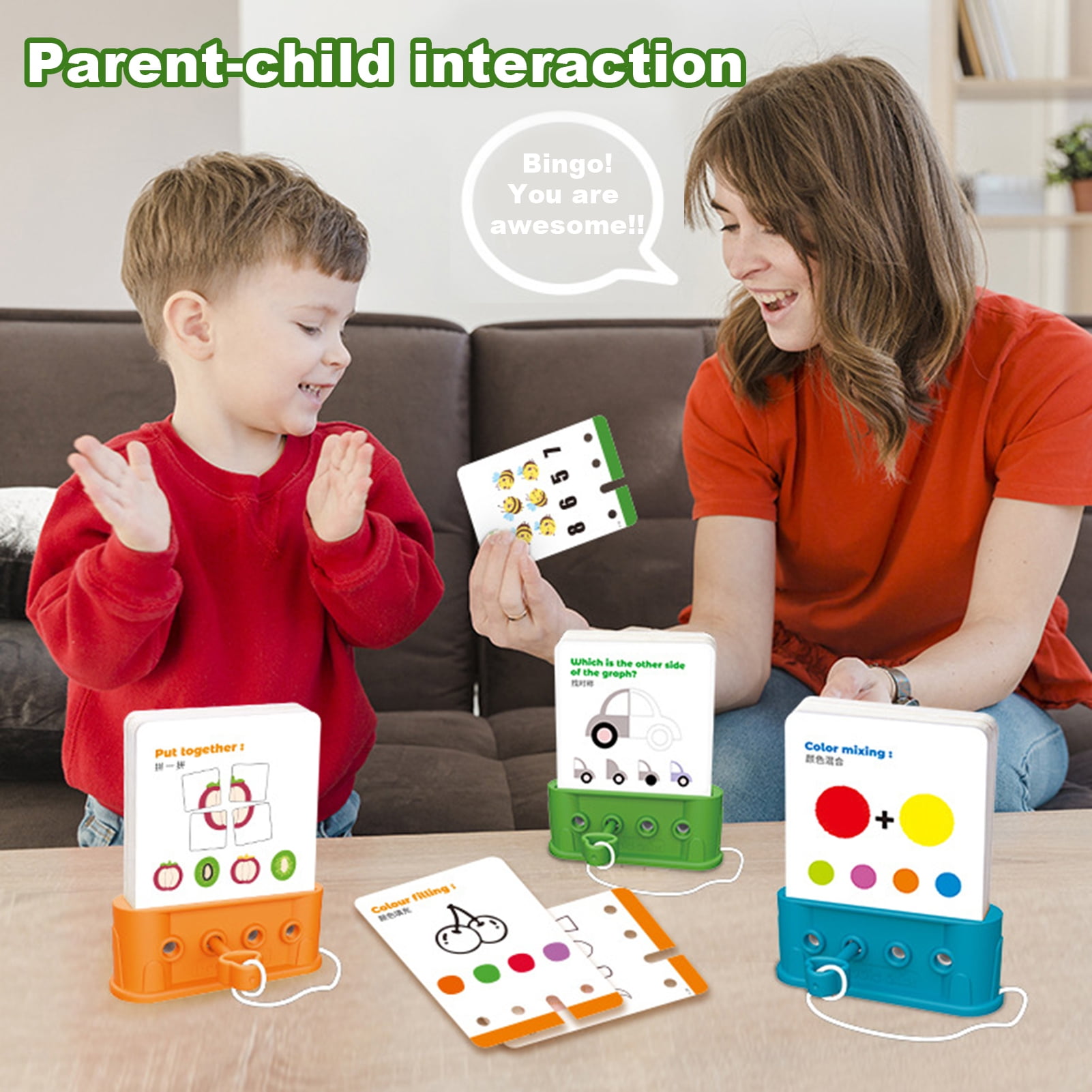 NIBOLOG Logic Unlocking Game Learning Toy Set - Educational Toys Preschool Activities Games 80 ...