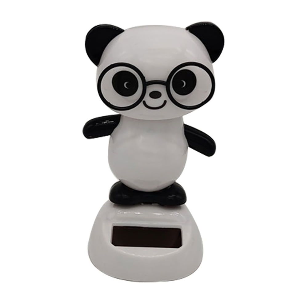 NIBOLOG Lovely Panda Solar Power Swinging Doll Car Ornament - Walmart.com