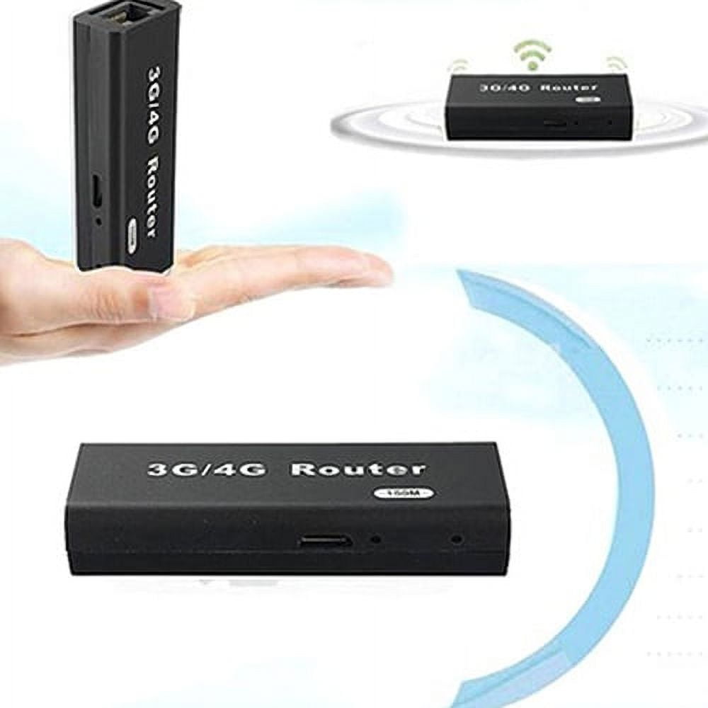 NIBOLOG Mini Portable 3G/4G WiFi Wlan Hotspot AP Client 150Mbps RJ45 ...