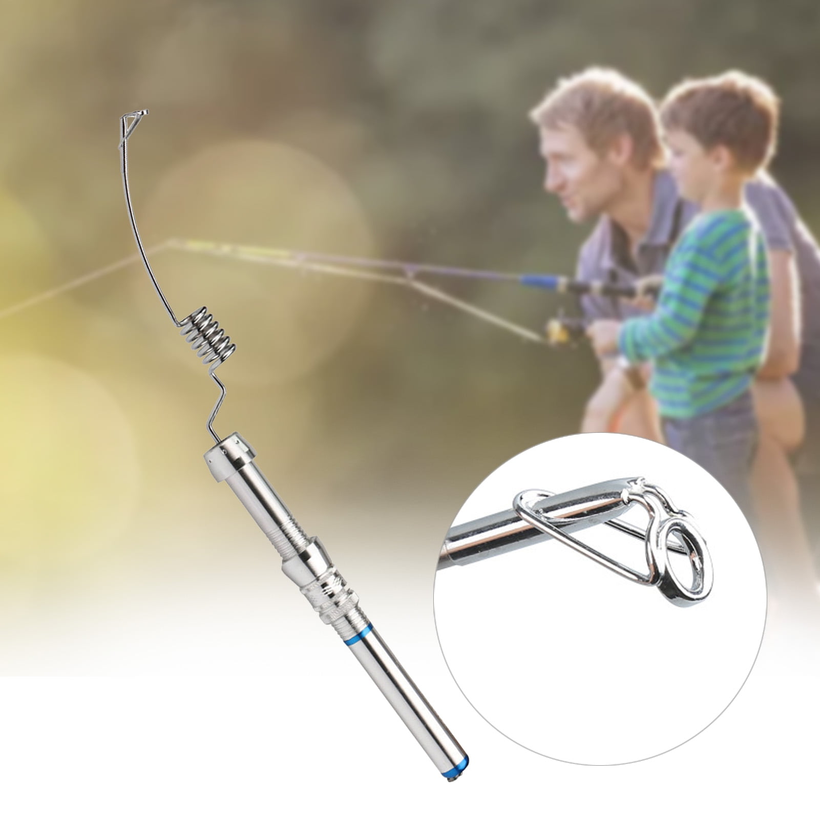 NIBOLOG Mini Portable Stainless Steel Lightweight Fishing Sea Boat Rod ...