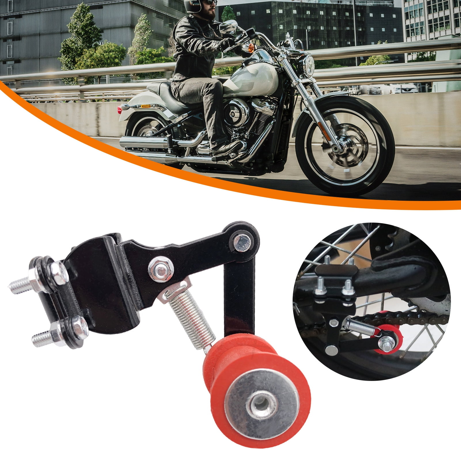 NIBOLOG Motorcycle Chain Tensioner - High Durability Adjust Chain ...