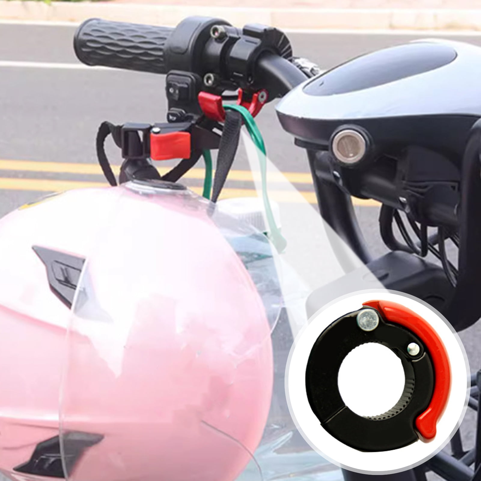 NIBOLOG Motorcycle Handlebar Hook 50KG Strong Load-bearing Easy to ...