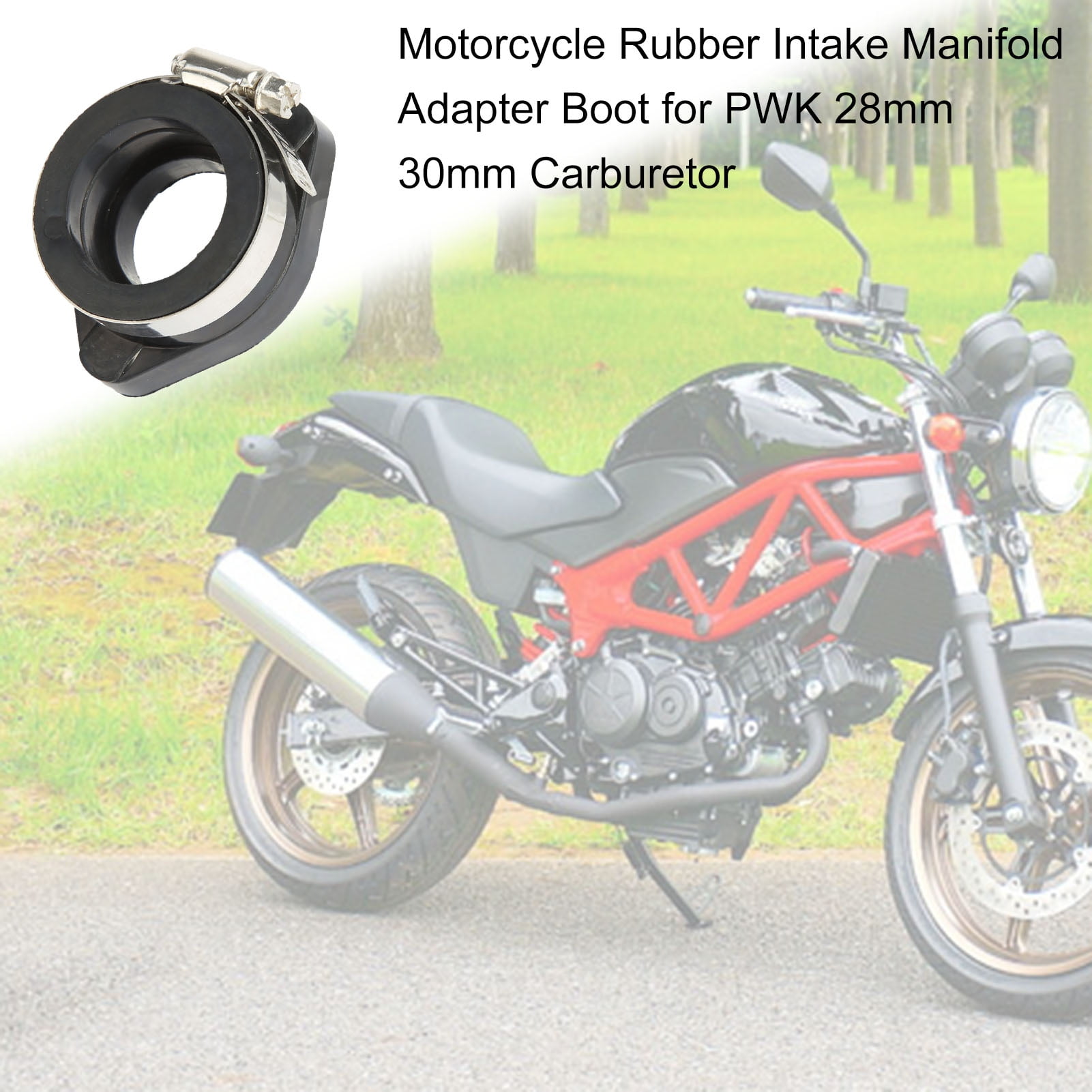 NIBOLOG Motorcycle Rubber Intake Manifold Adapter Boot for PWK ...