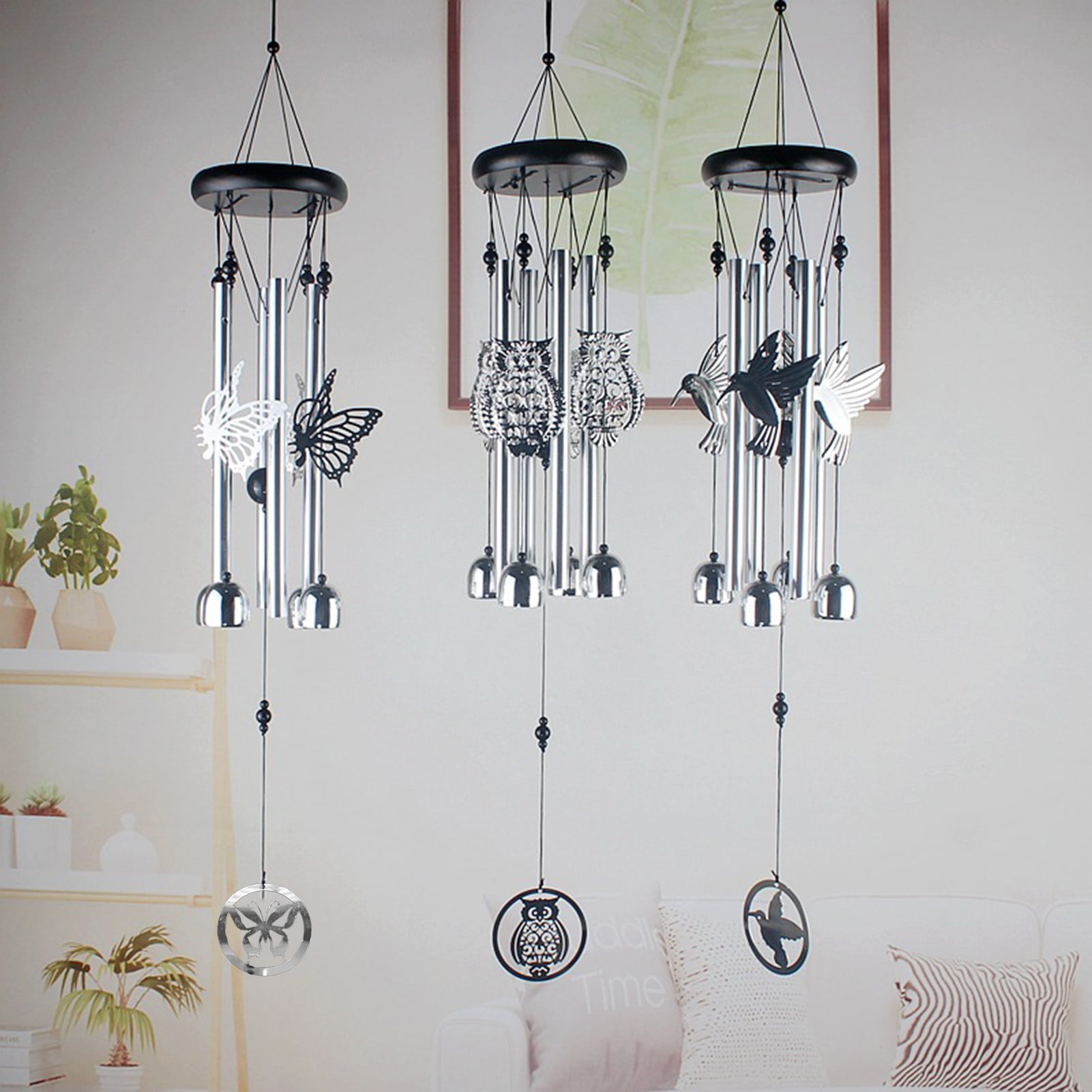 NIBOLOG Nice-looking Wind Chime Easy Installation Metal Exquisite ...
