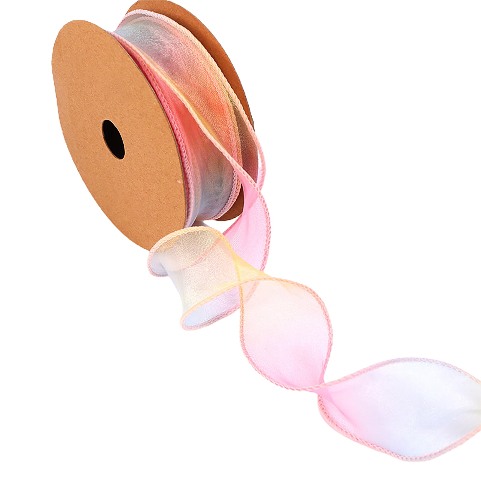 NIBOLOG Organza Ribbon - 1 Roll Easy to Cut Decorative Versatile Wide ...