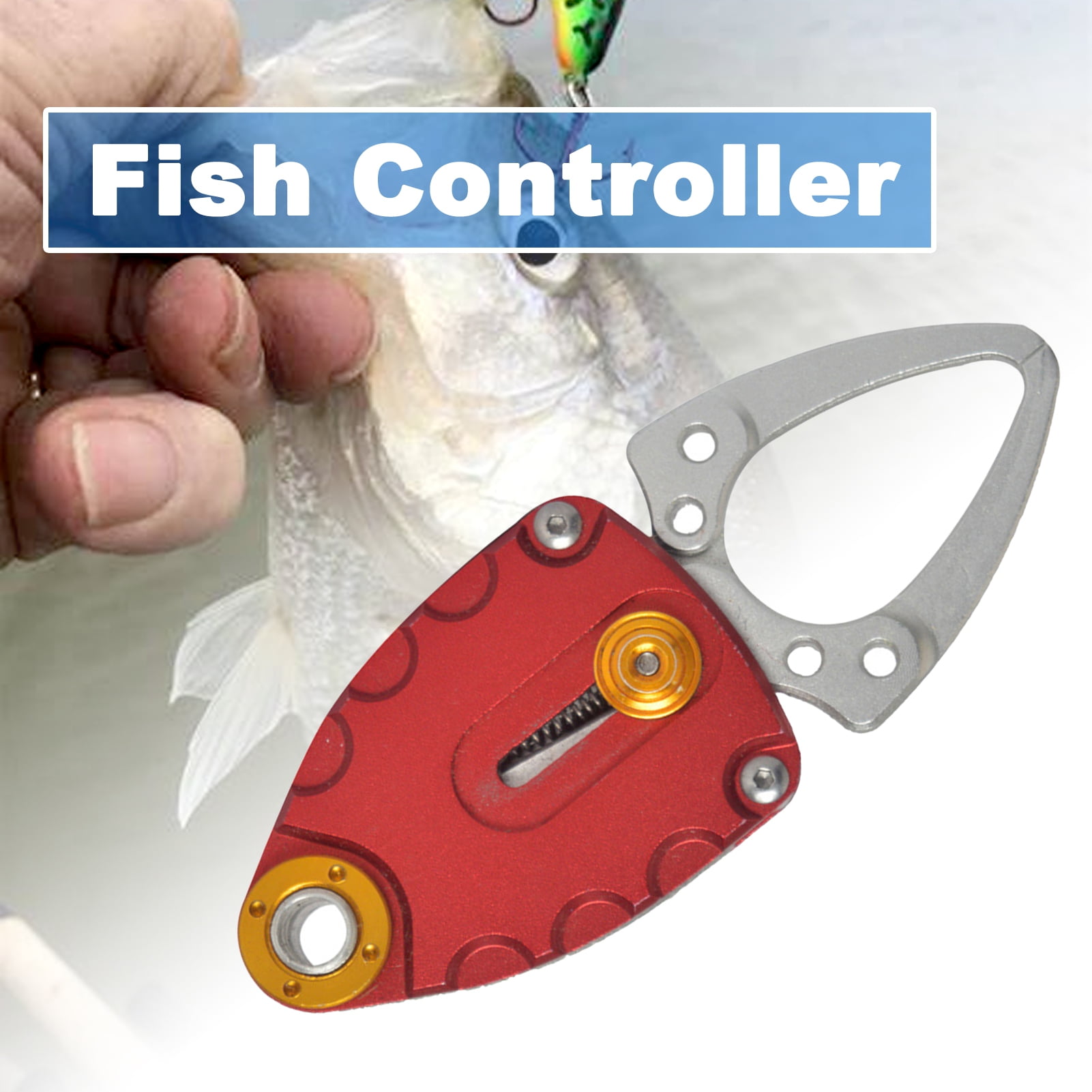 NIBOLOG Outdoor Fish Lip Gripper Mini Portable Fishing Grabber for ...