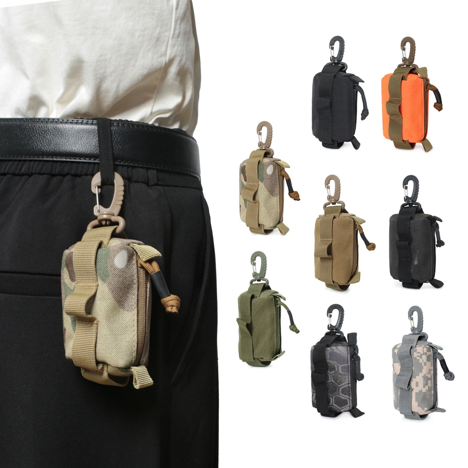 NIBOLOG Outdoor Portable Waist Bag Waterproof Oxford Cloth ...