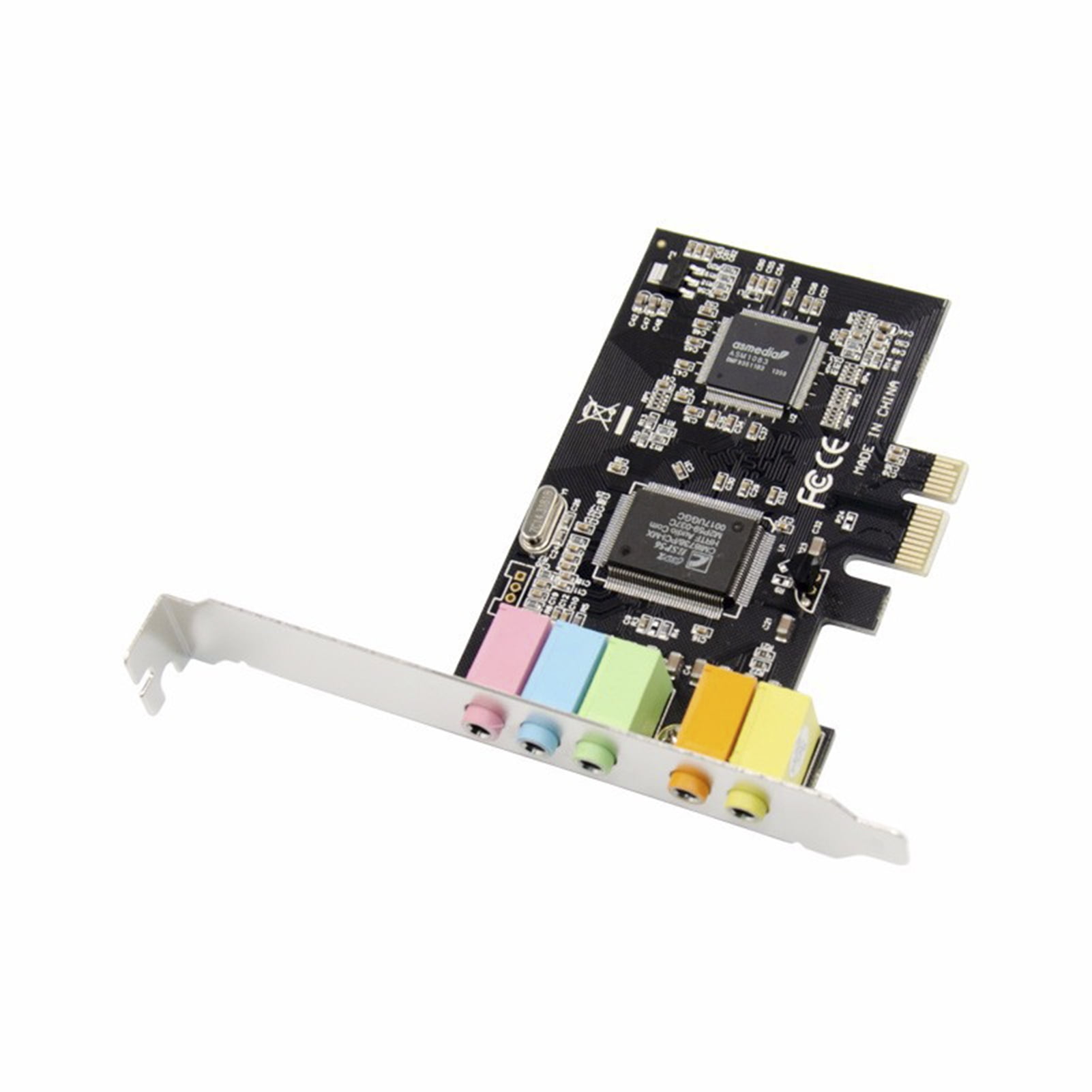 NIBOLOG PCI 32-bit Express x1 PCI-E 5.1ch CMI8738 Internal Audio ...