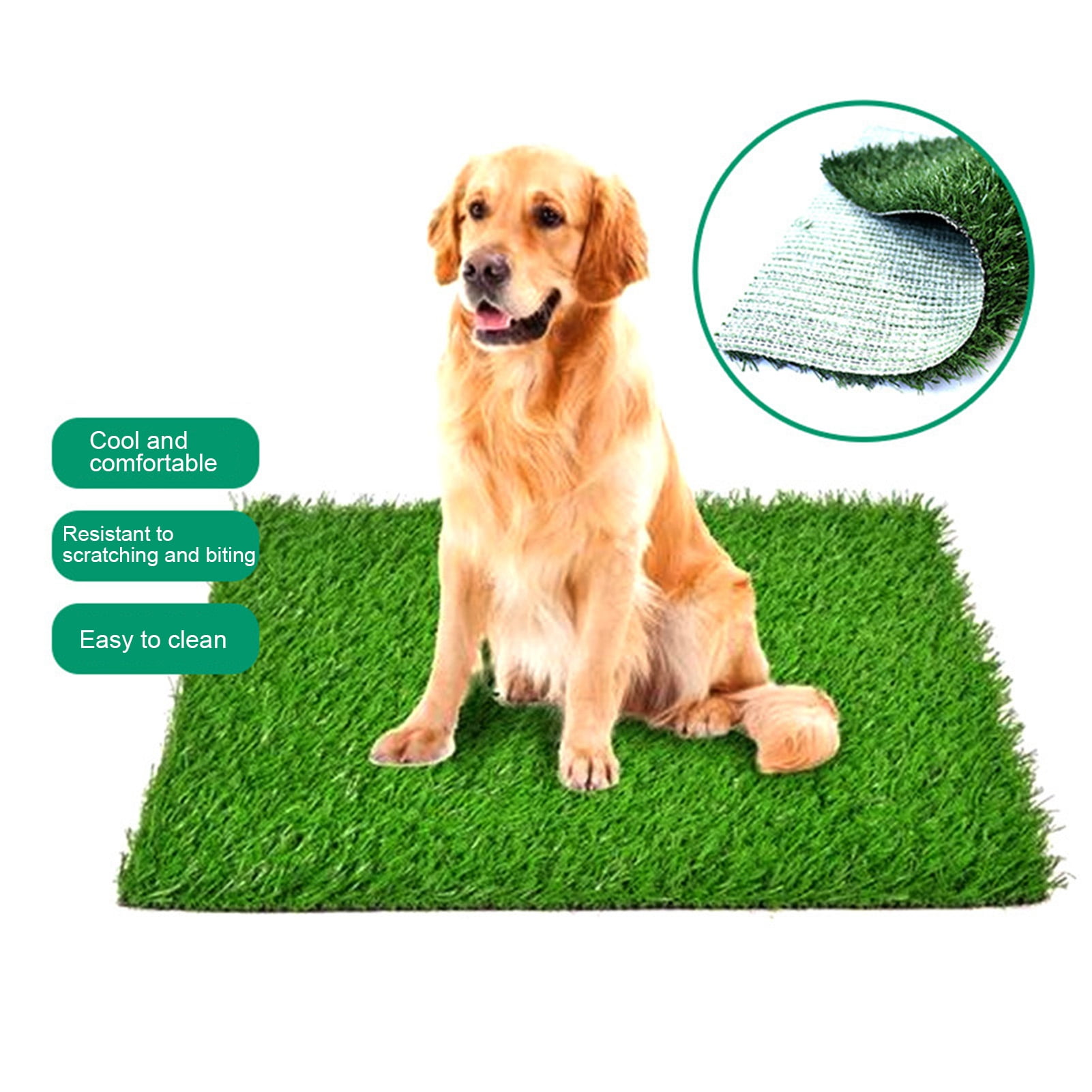 NIBOLOG PE Simulated Lawn Artificial Grass Rug Indoor Outdoor Realistic ...