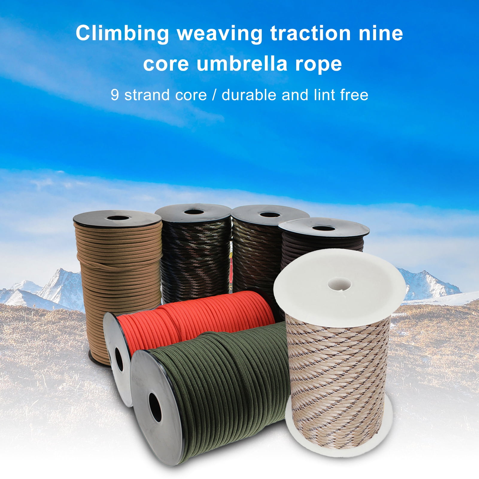NIBOLOG Parachutes Cord Multifunctional Fixing Lightweight Umbrella ...