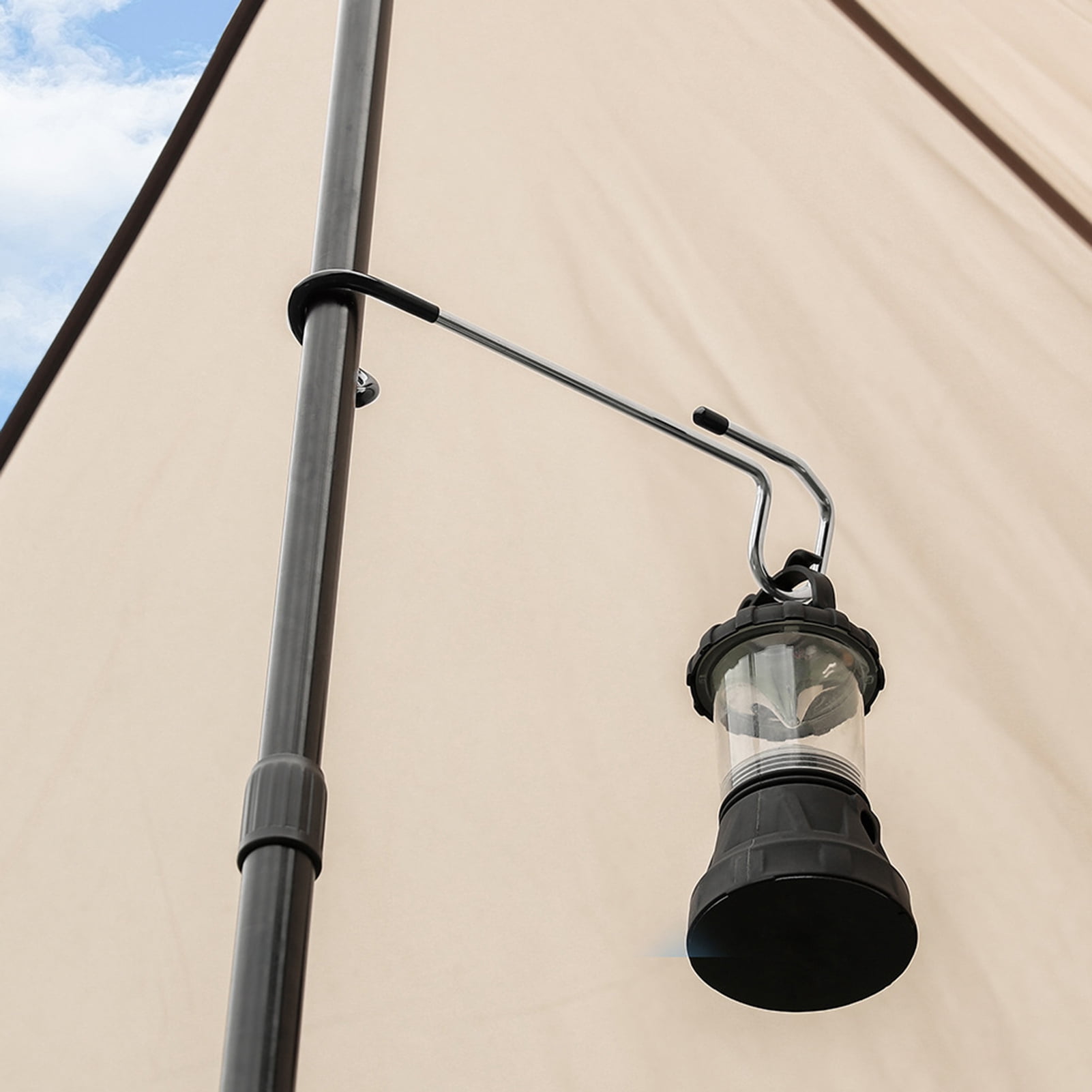 NIBOLOG Pole Hook Anti-rust Versatile Stainless Steel Outdoor Camping ...
