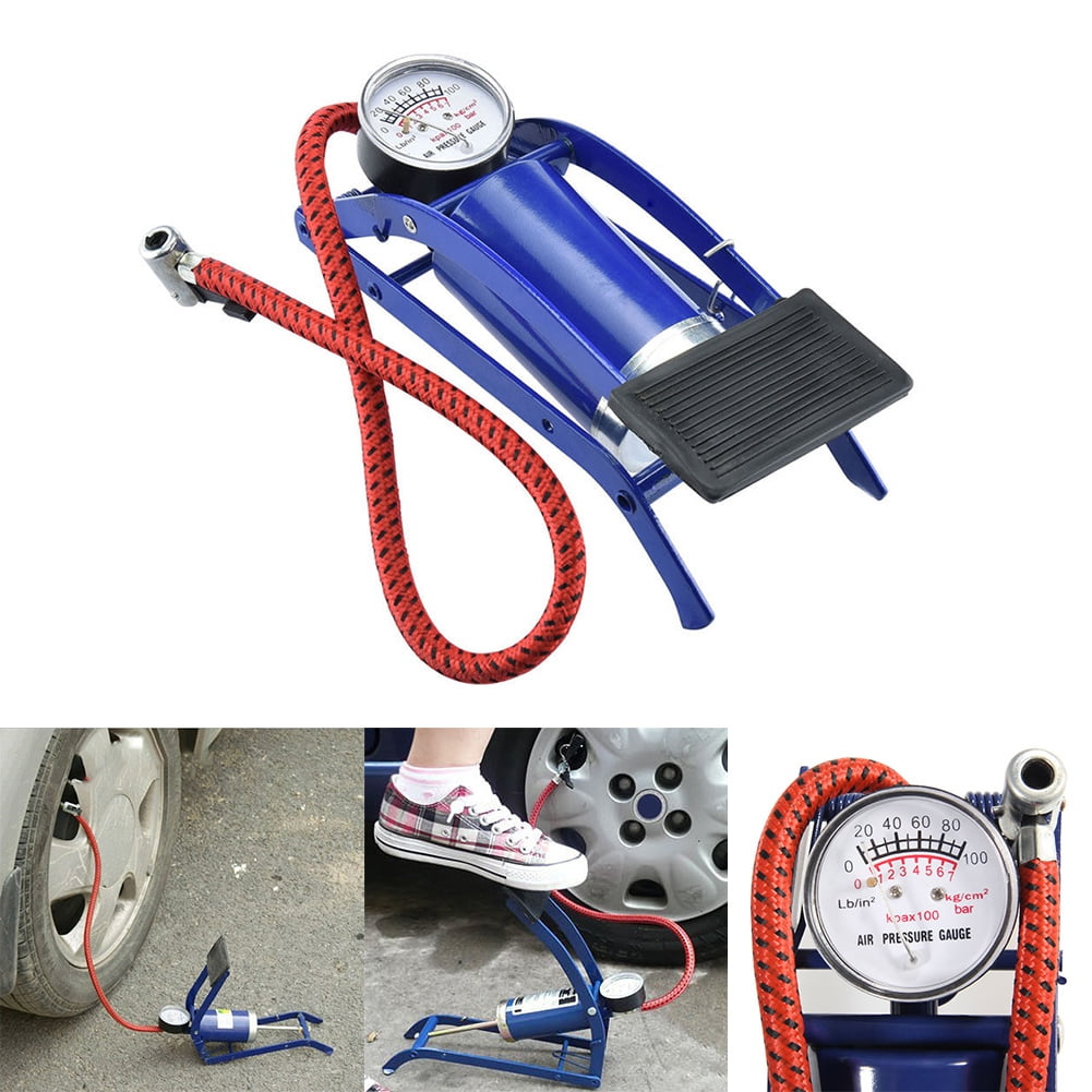 NIBOLOG Portable Foot Operated Air Pump Inflatable Mattress Ball Bike ...