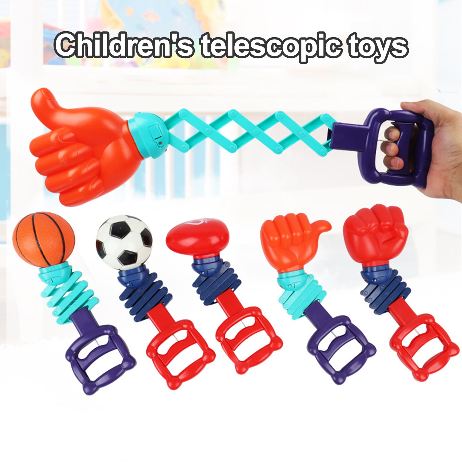 NIBOLOG Retractable Fist Toy Funny Prank Props Stress Relief Kids ...