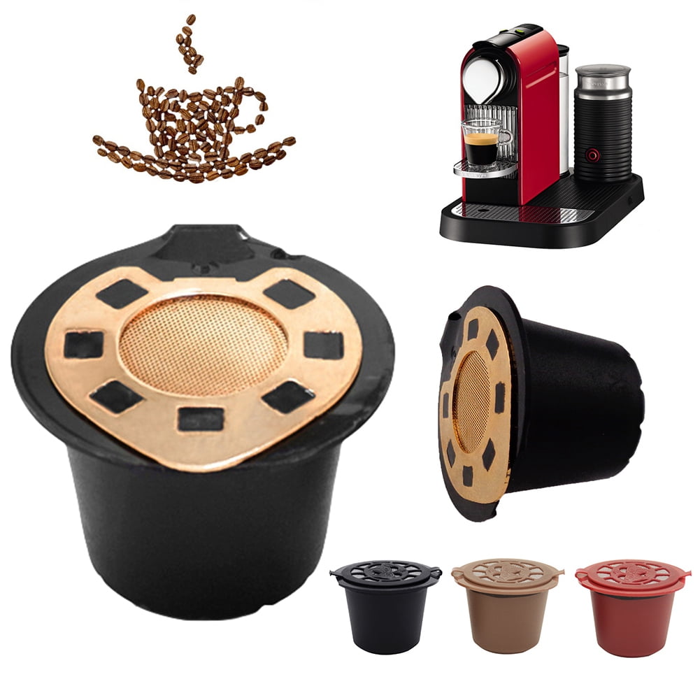 NIBOLOG Reusable Stainless Steel Refillable Coffee Capsule Filter for ...