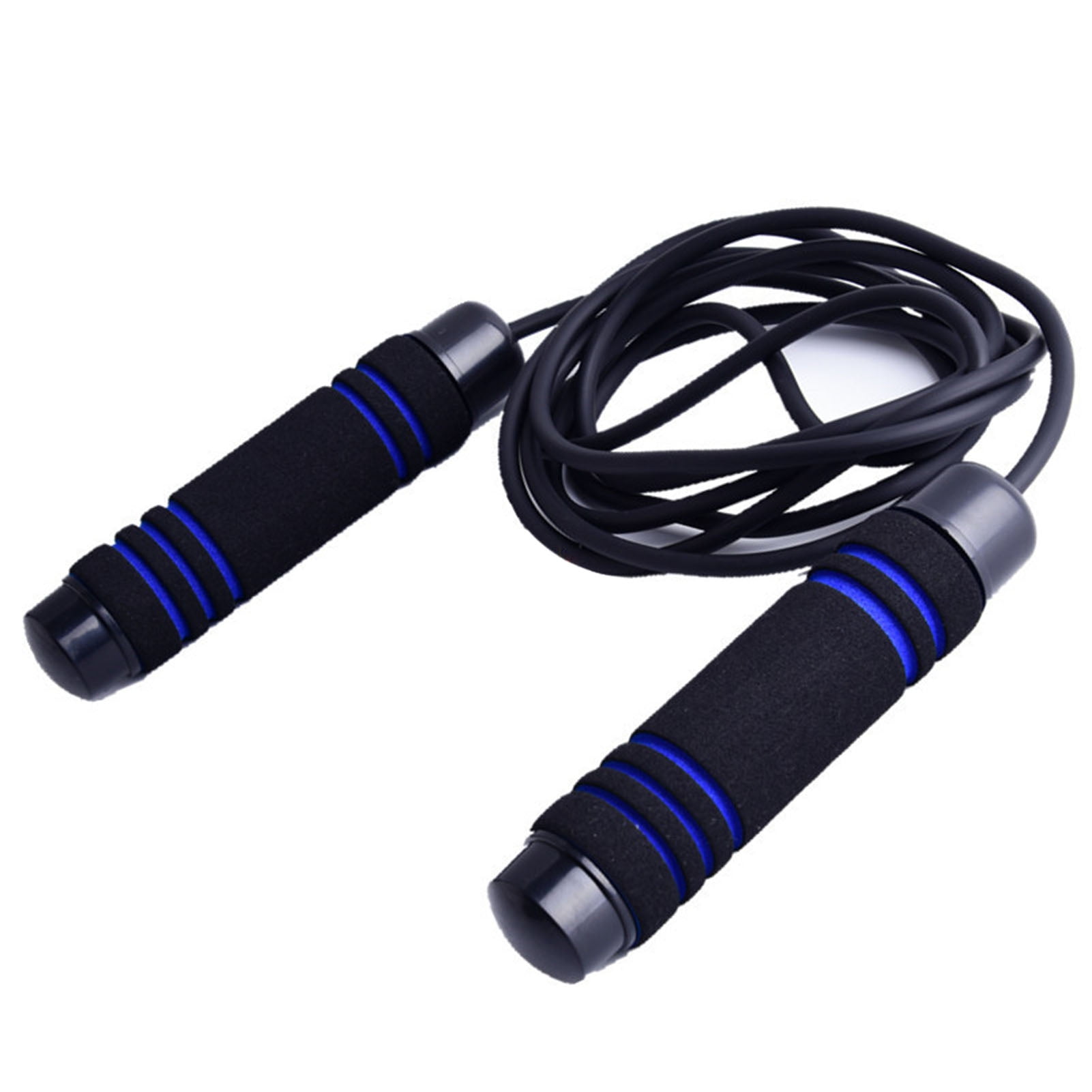 NIBOLOG Rubber Handle Jump Skipping Rope Adjustable Bodybuilding ...