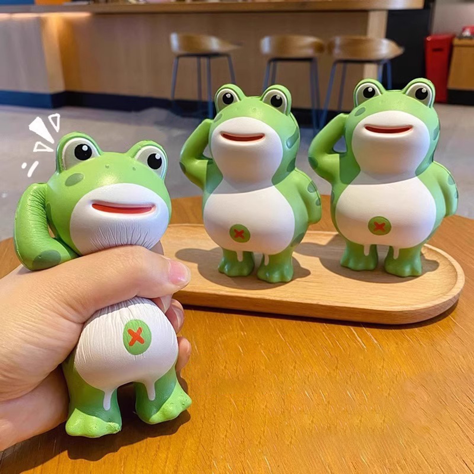 NIBOLOG Scarf Frog Squishes Toy Slow Rebound Flexible Stress Relief ...
