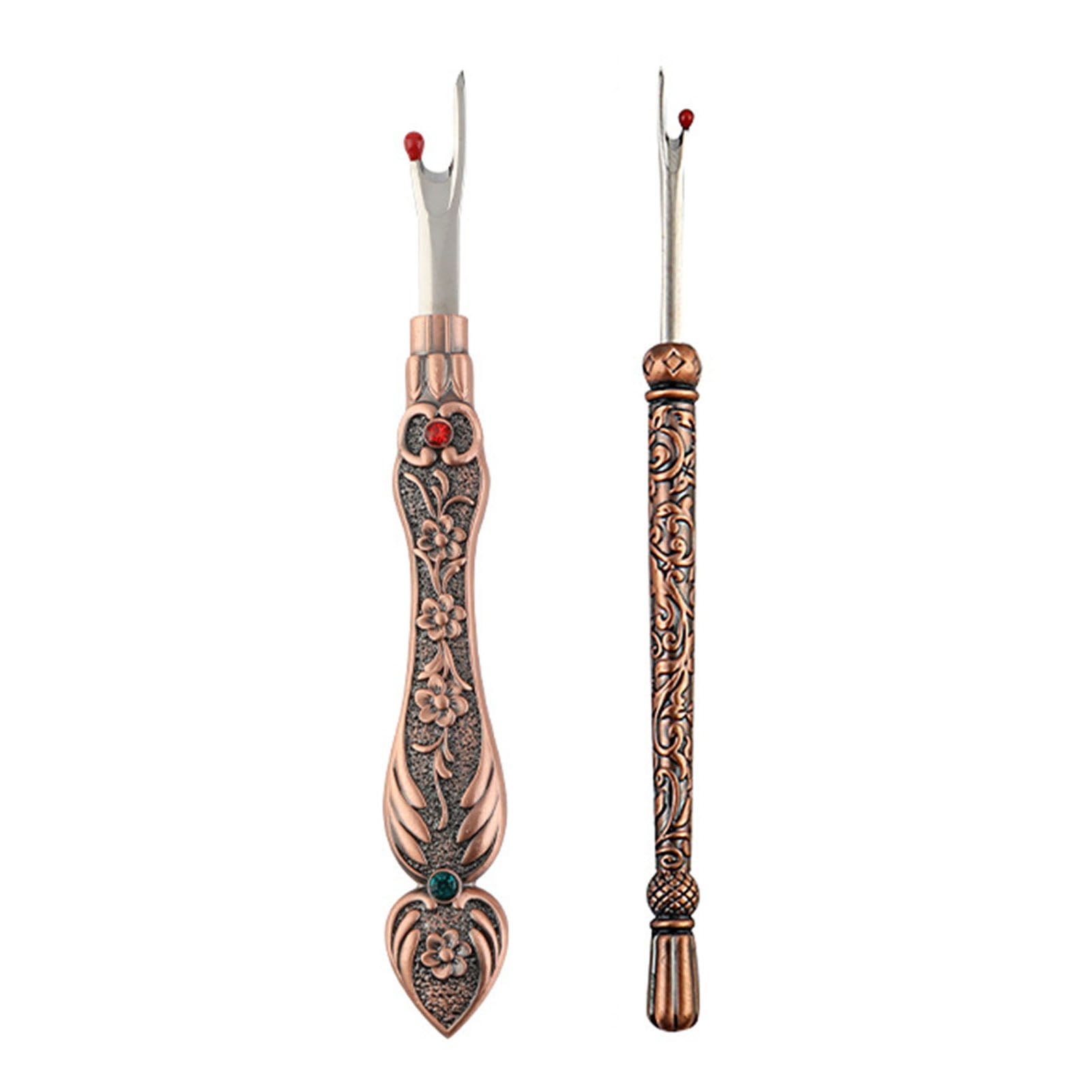 NIBOLOG Seam Thread Remover - Vintage Carved Handle Stitch Unpicker ...