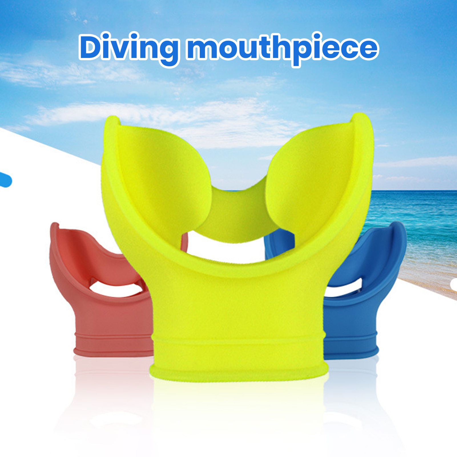 NIBOLOG Silicone Scuba Diving Mouthpiece Food Grade BPA Free Deep ...