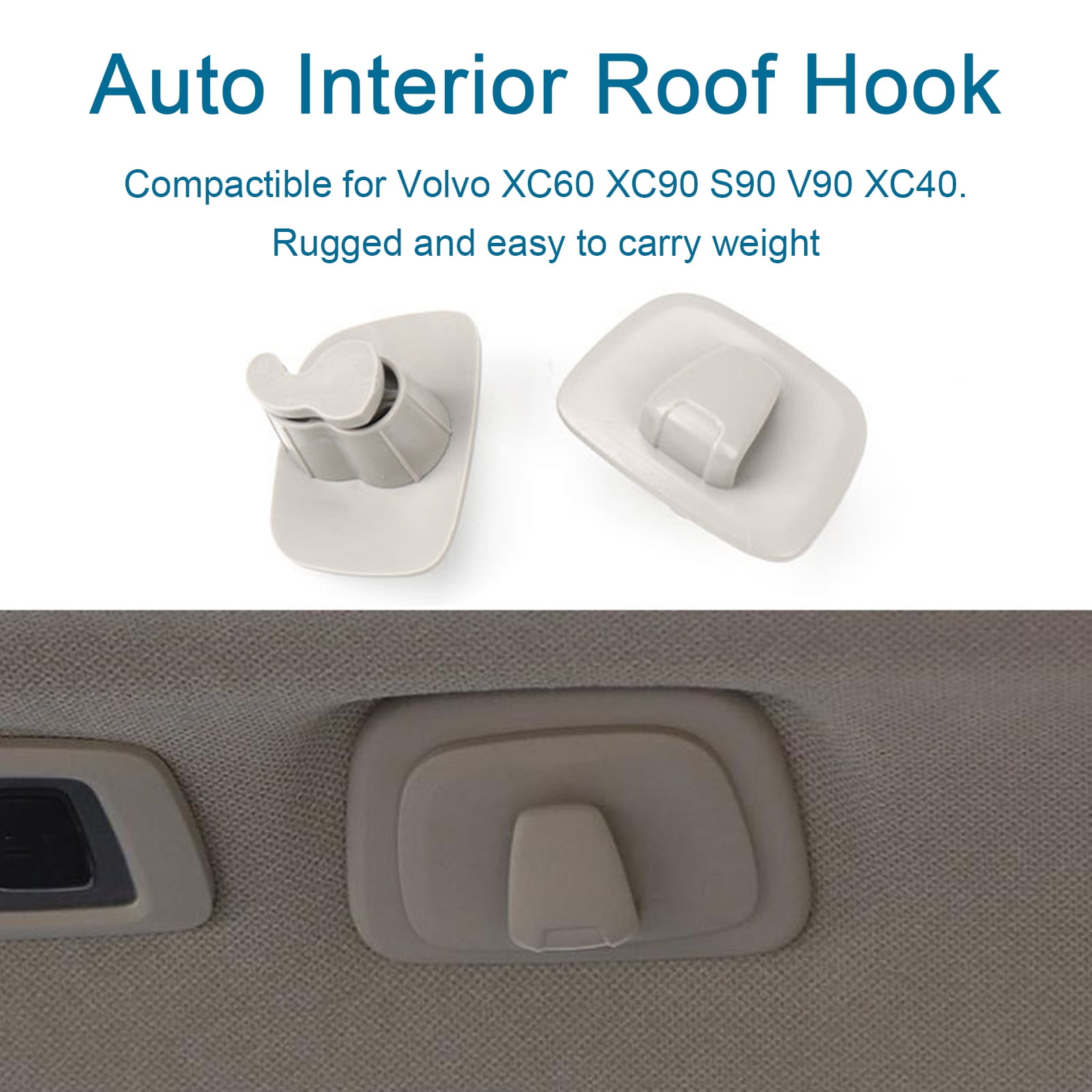 NIBOLOG Slot Position Reinforcement - Roof Coat Hook Anti-break Strong ...