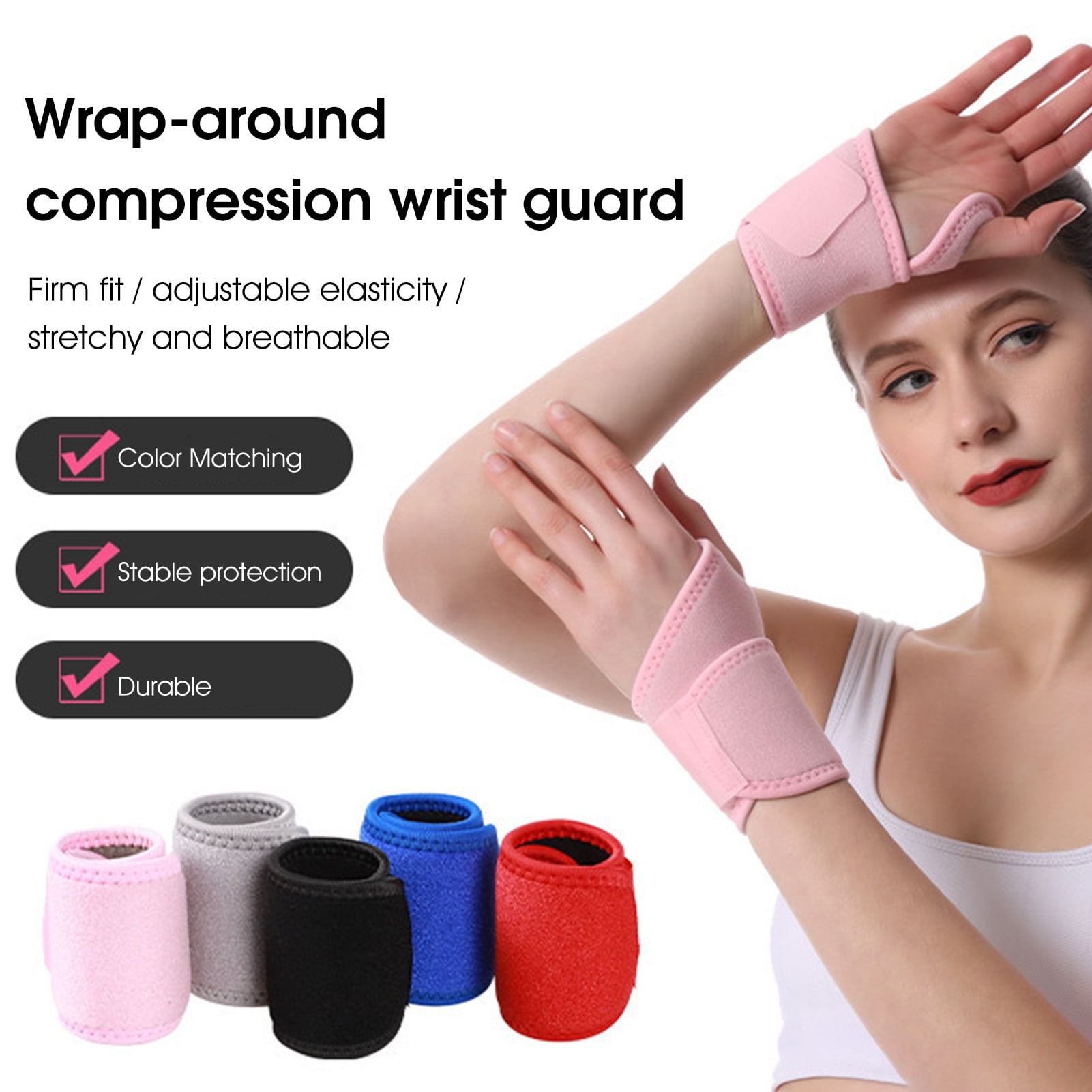 NIBOLOG Sports Bracer Adjustable Breathable Elastic Splint Fractures ...