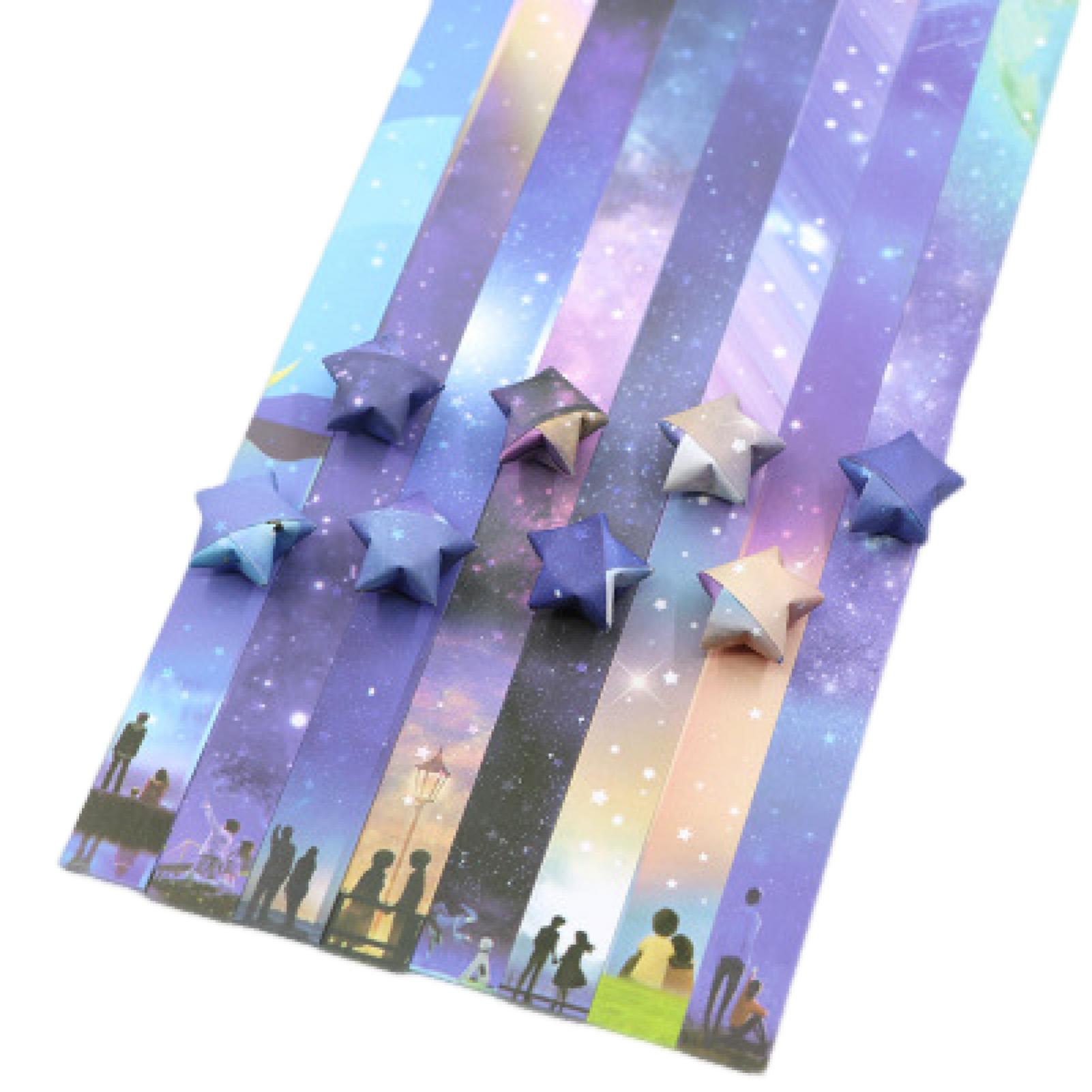 NIBOLOG Star Origami Paper Strips - 10 Packs/1360 Sheets Beautiful ...