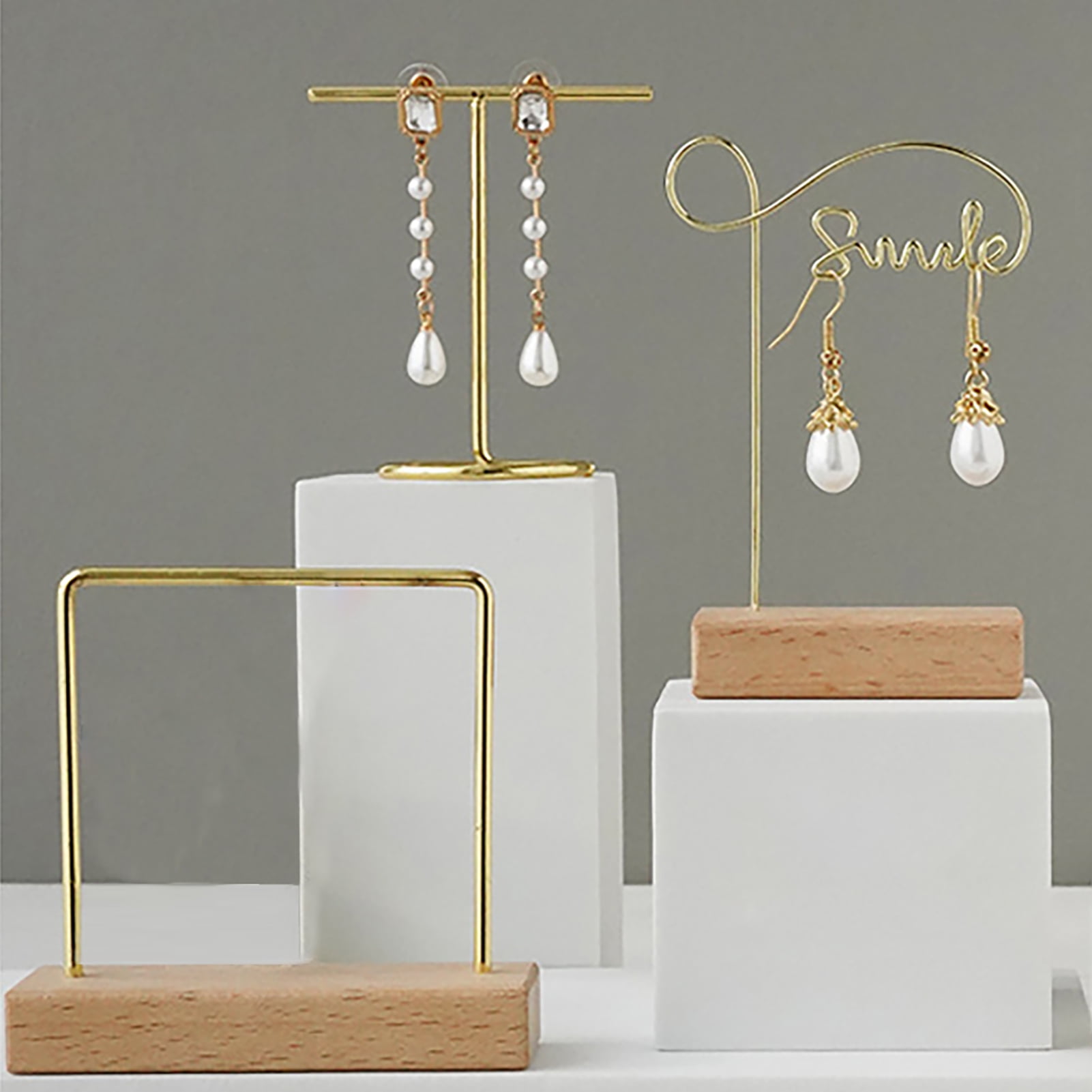 NIBOLOG Stylish Jewellery Bracket Visual Effect Metal Elegant Shoot ...