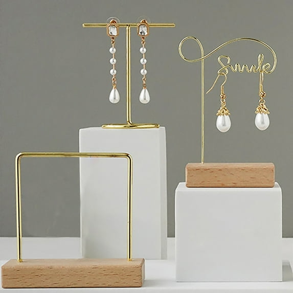 NIBOLOG Stylish Jewellery Bracket Visual Effect Metal Elegant Shoot ...