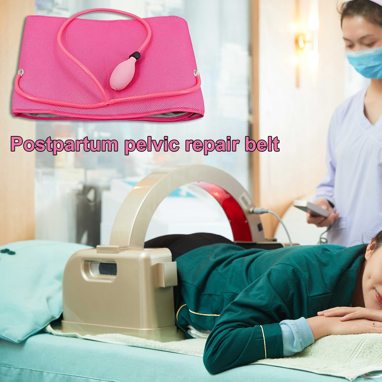 NIBOLOG TPU Pelvis Correction Belt Multifunctional Manual Inflatable ...