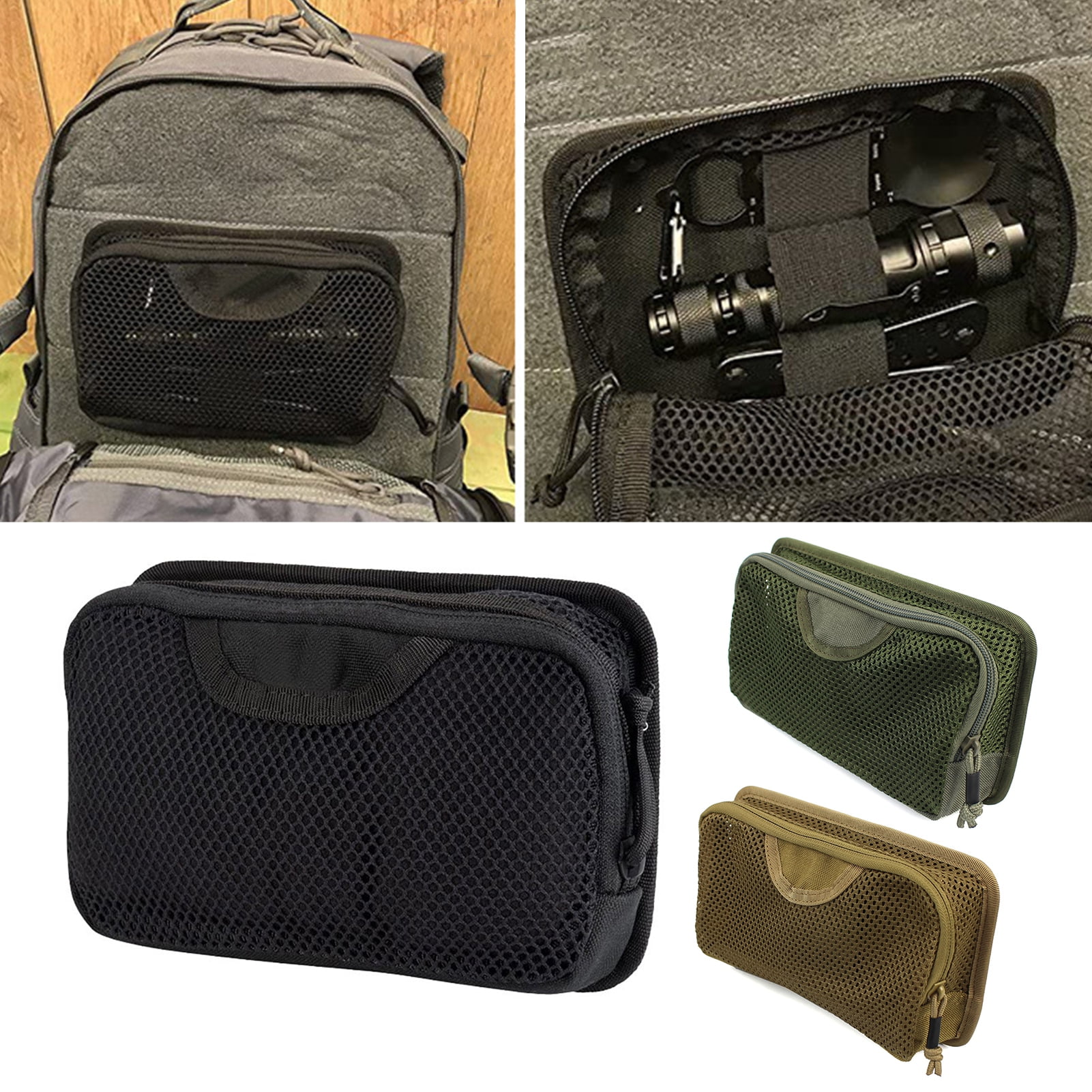 NIBOLOG Tactical Storage Bag Visual Design Fasteners Hook Surface ...