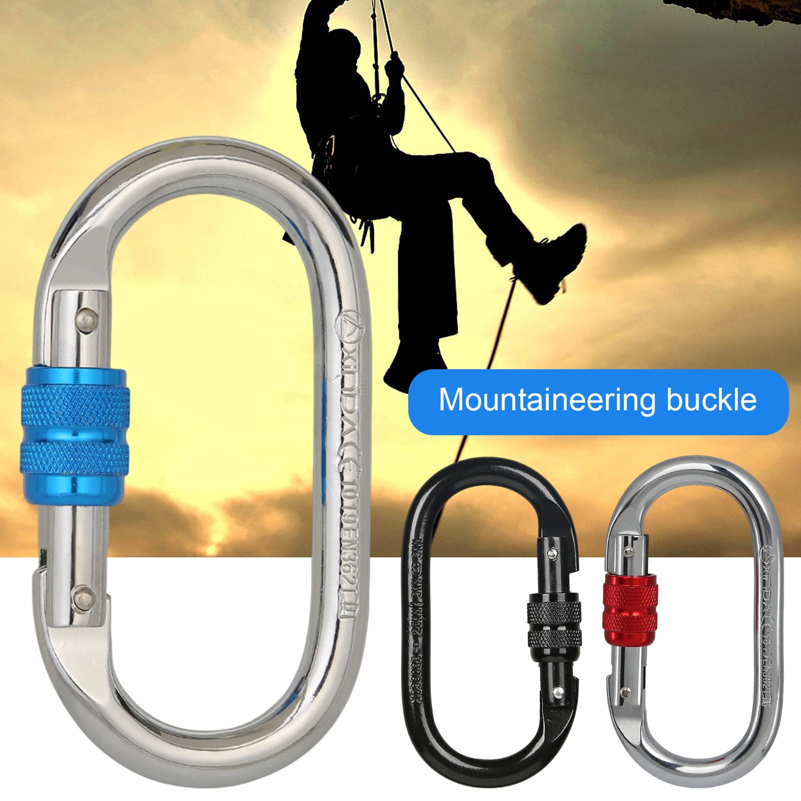 NIBOLOG Track Type Carabiner High Tension Anti-oxidation High-strength ...