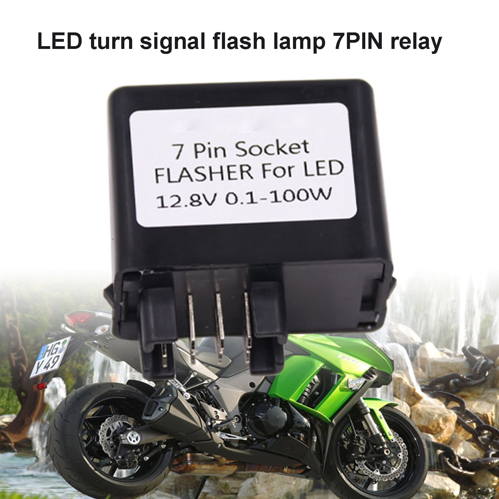 NIBOLOG Turn Signal Relay 7PIN Socket - LED Indicator Universal 7PIN ...