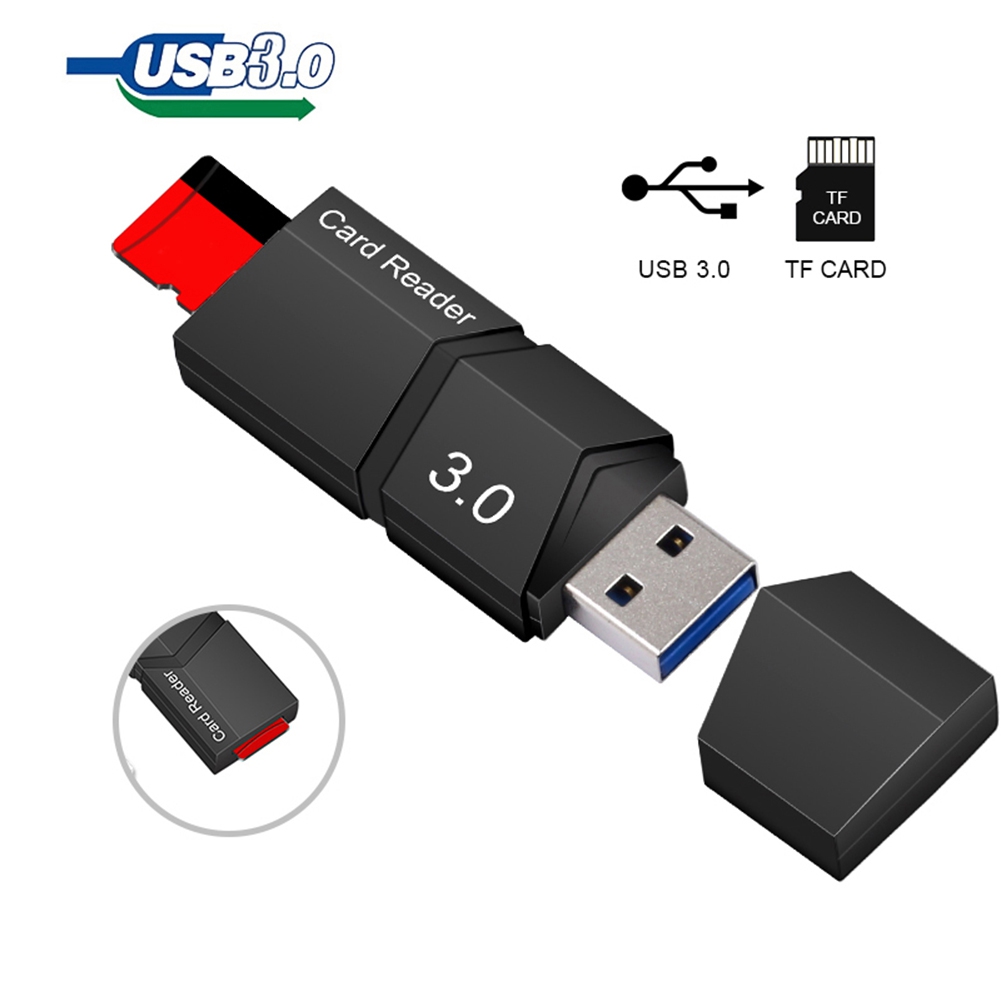 NIBOLOG USB 3.0 High Speed TF Micro Secure Digital Card Reader Adapter ...