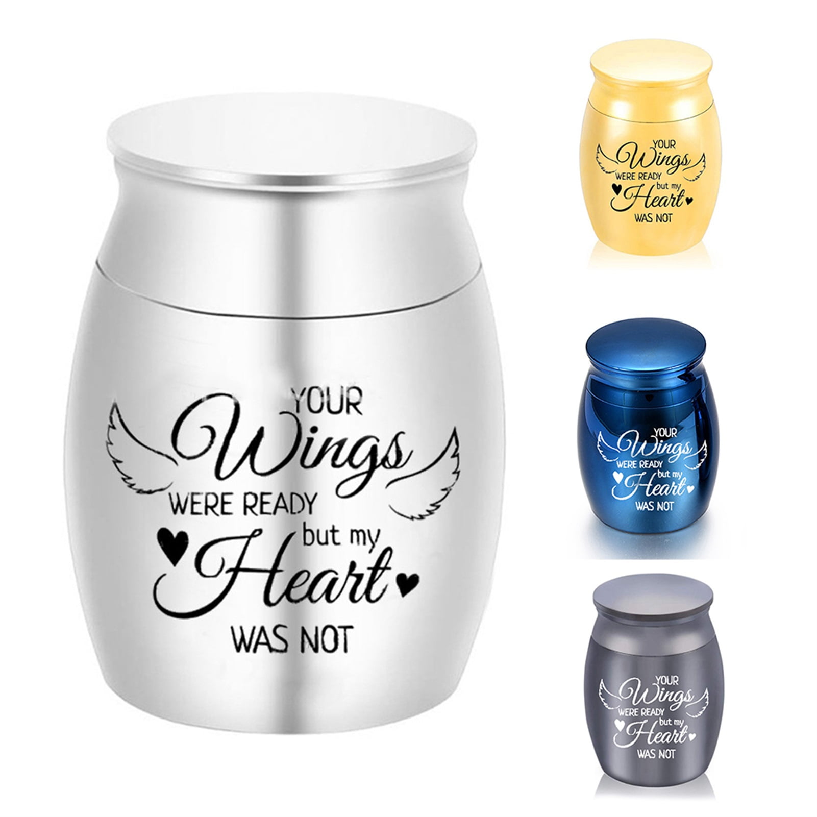 NIBOLOG Urns Pets Ashes Exquisite Solid Stainless Steel Anti-rust Screw ...