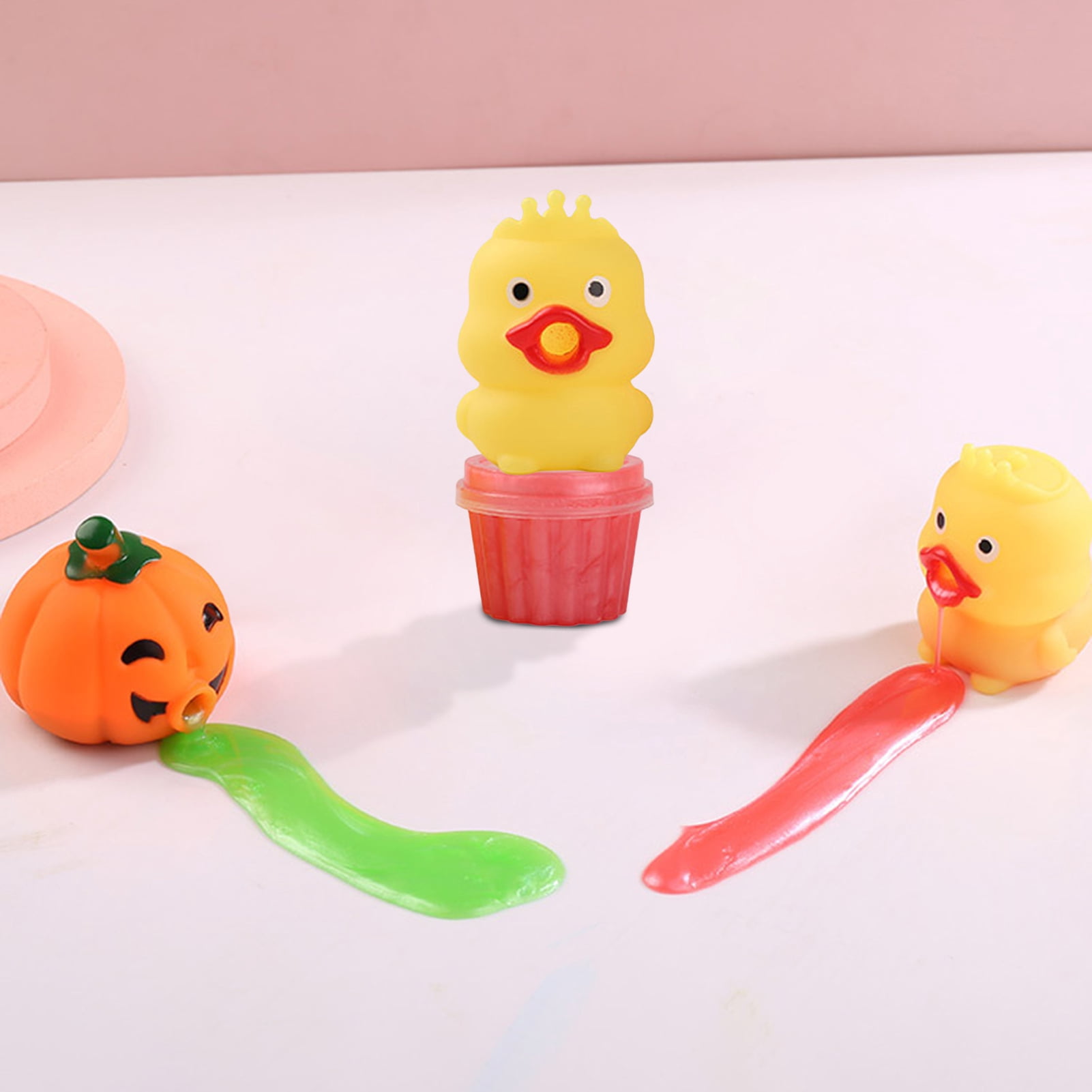 NIBOLOG Vomitive Animal Squeeze Toy Soft PVC Stress Anxiety Relief Kids ...