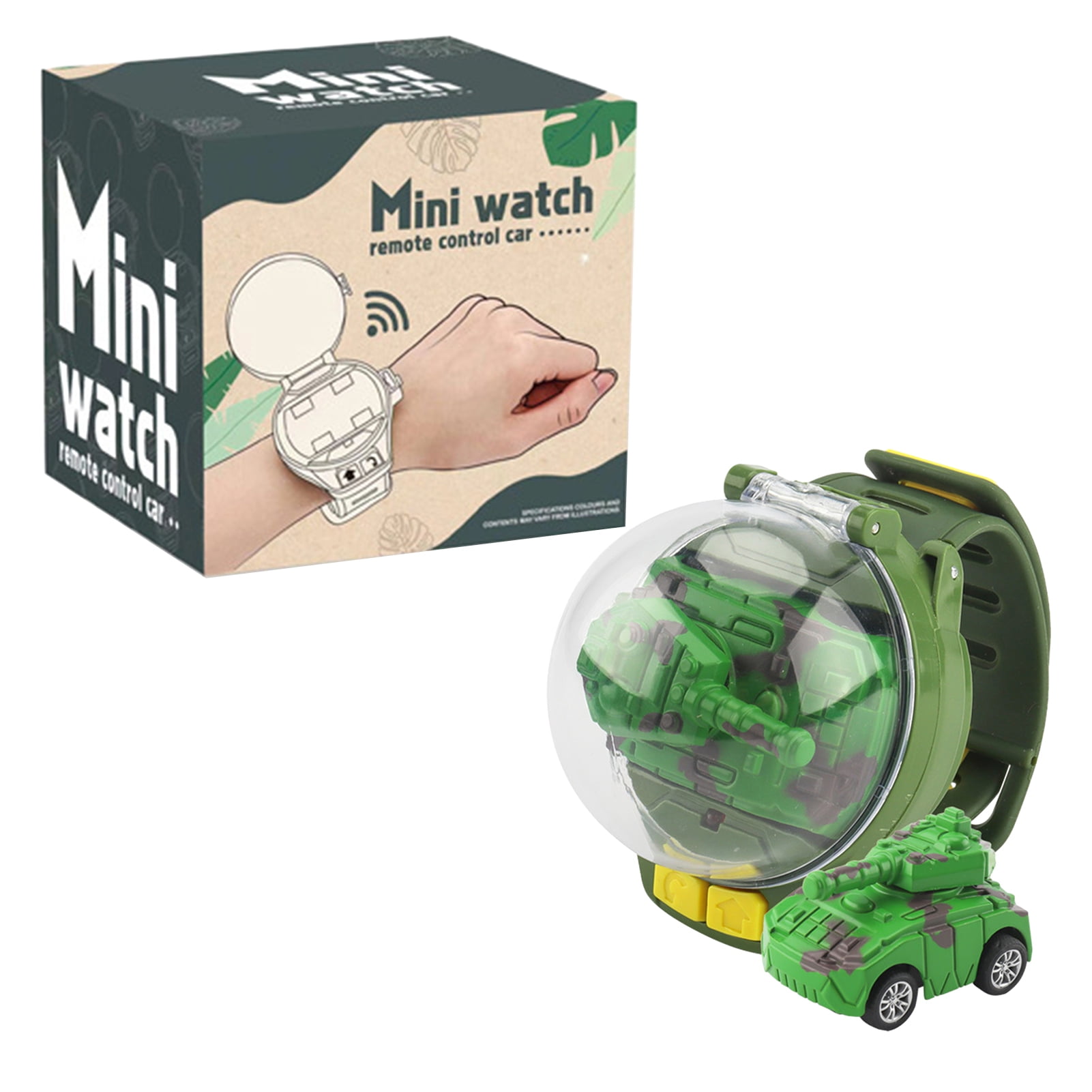 NIBOLOG Watch Remote Control Car Toy with Colorful Light Cartoon Shape ...