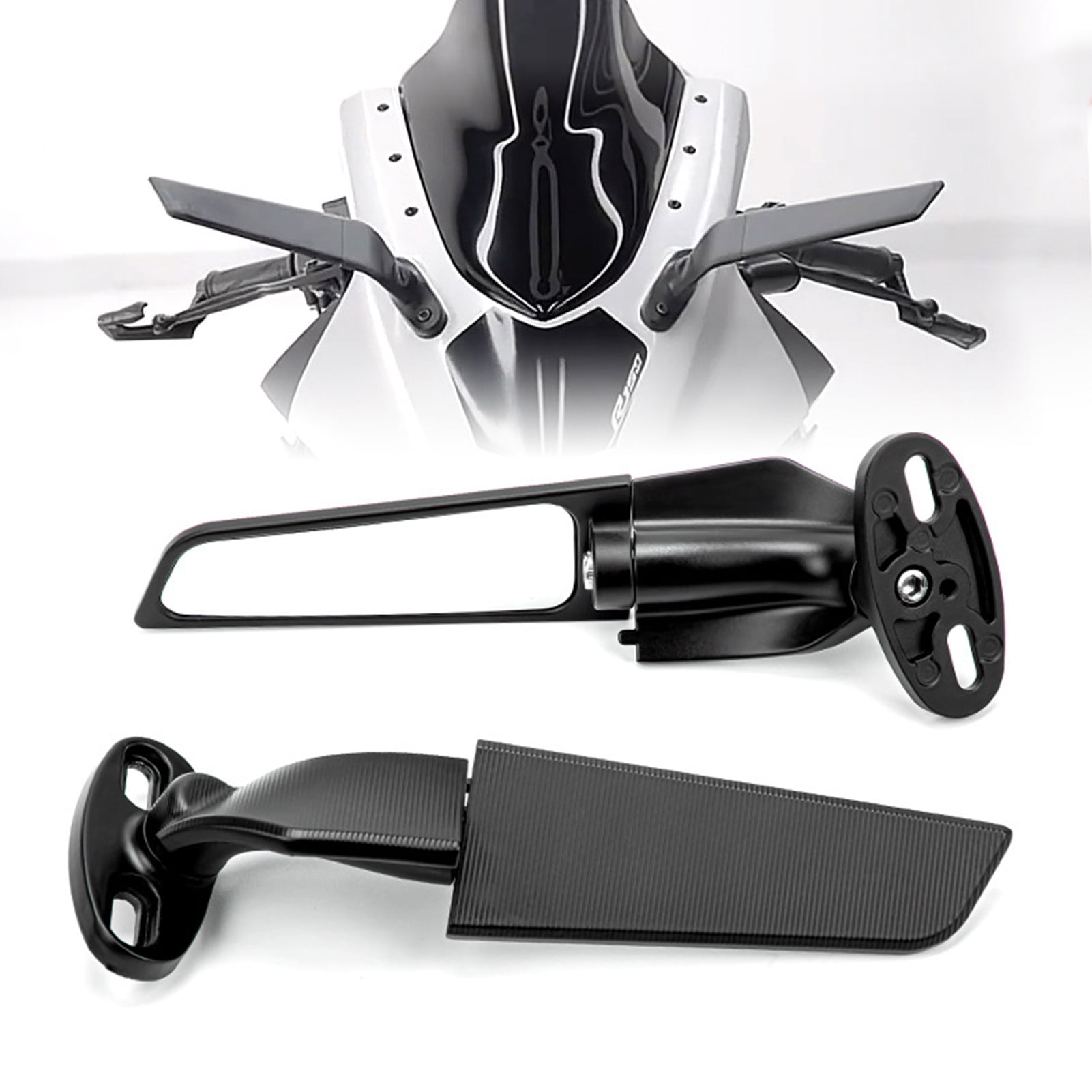 NIBOLOG Wide Vision Car Rearview Mirror - High Visibility Clear ...