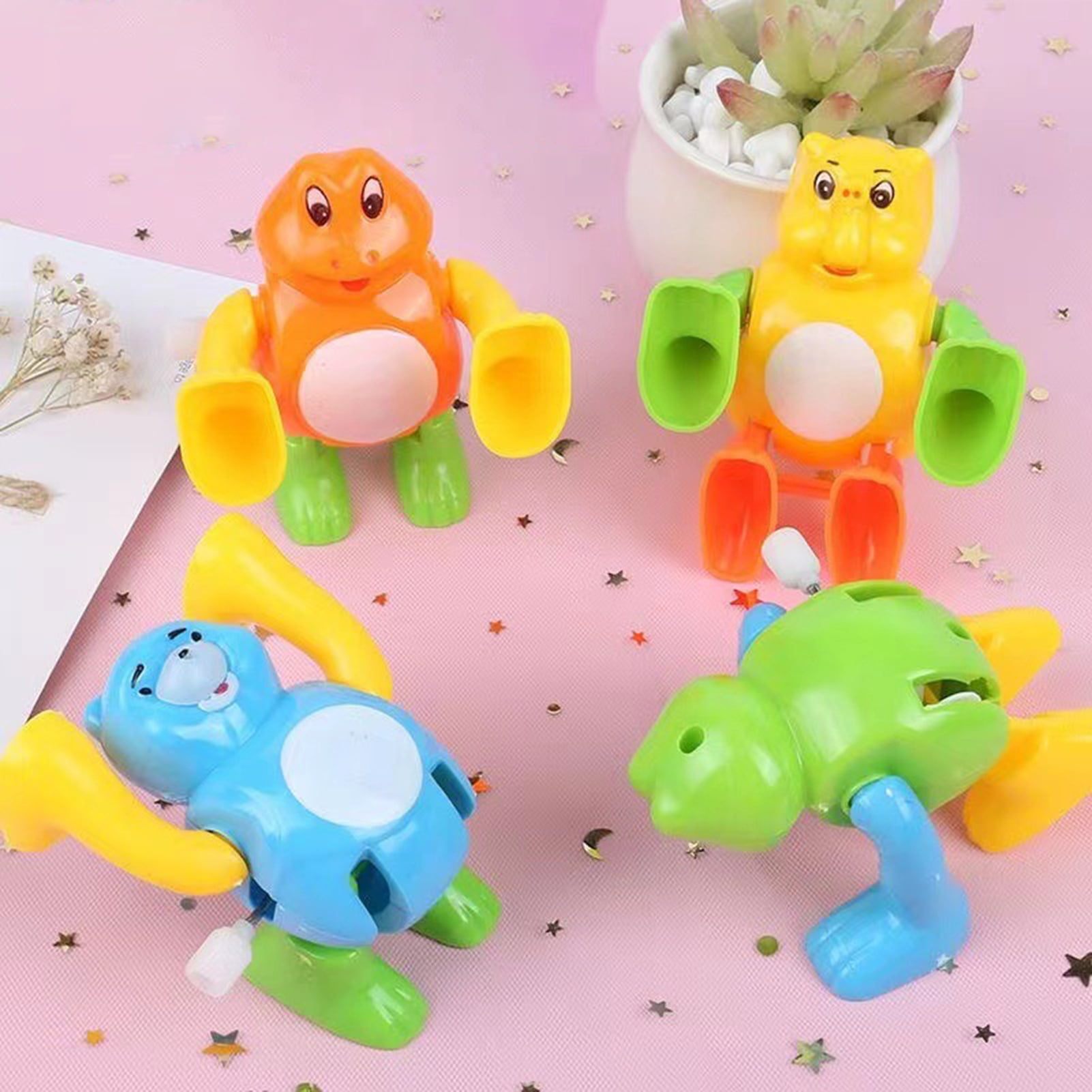 NIBOLOG Wind-up Toy Cartoon Animal Design Kids Clockwork Toy No ...